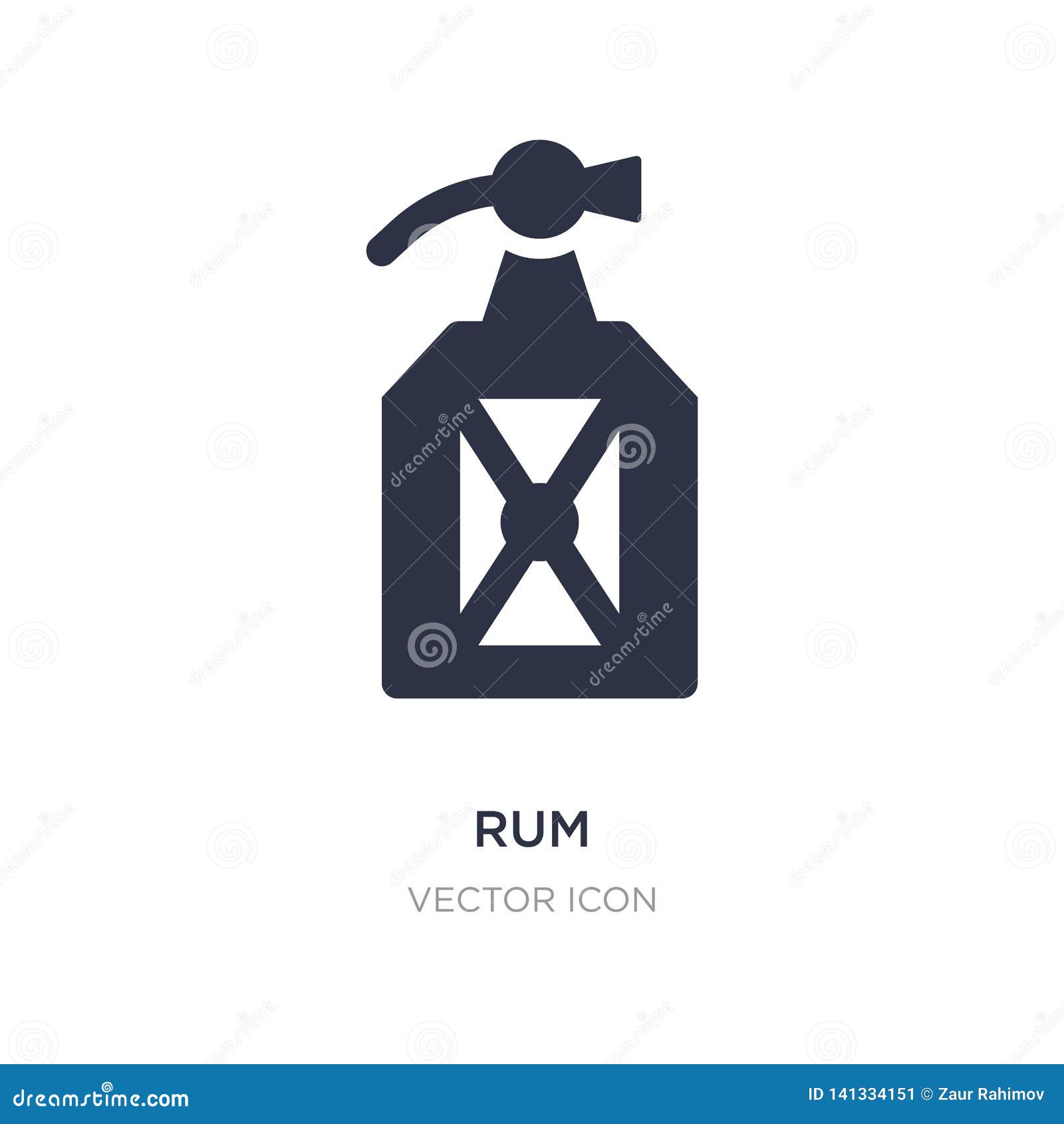 Rum Icon on White Background. Simple Element Illustration from Drinks ...