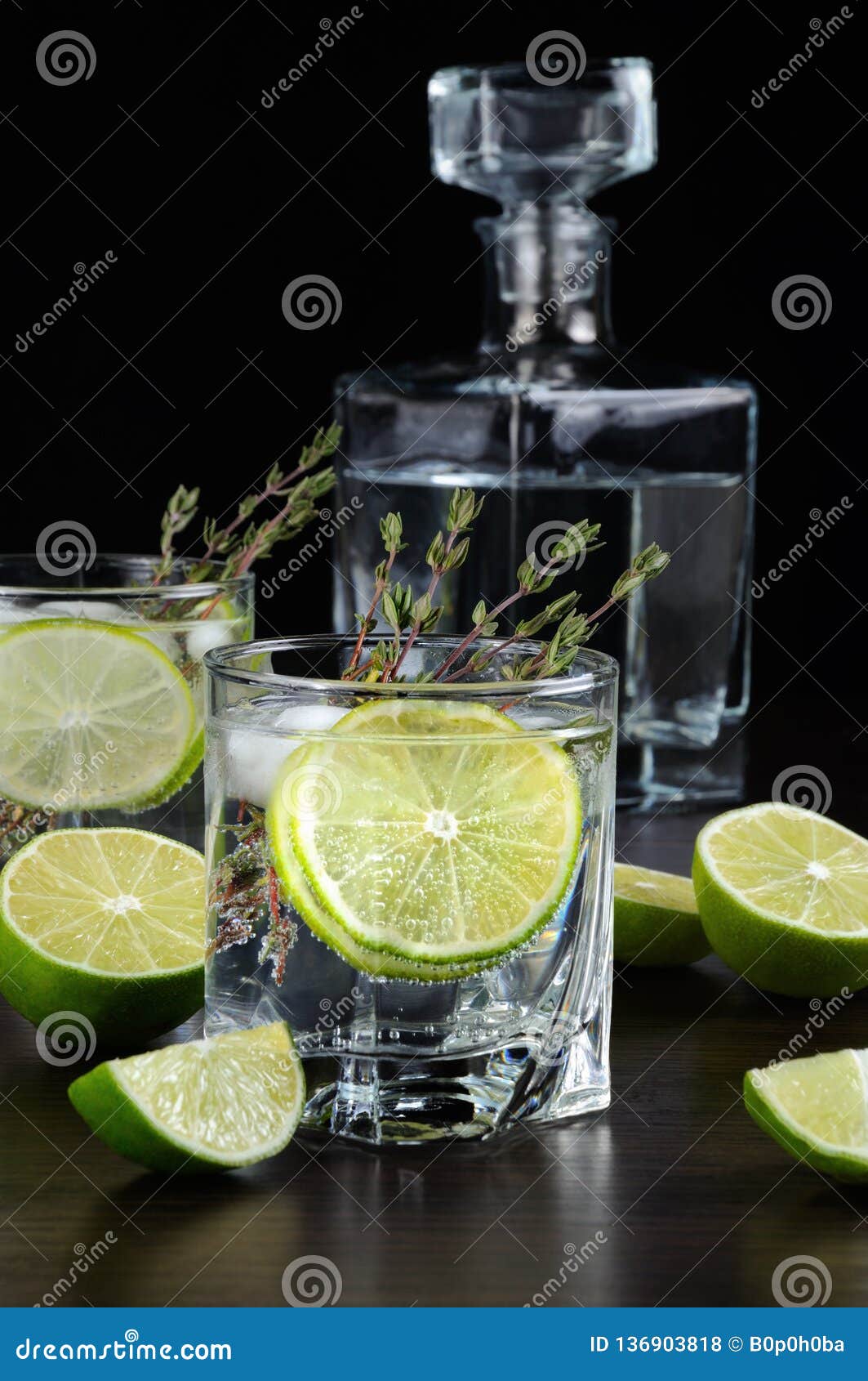 Rum and tonic stock photo. Image of filled, beverage - 136903818