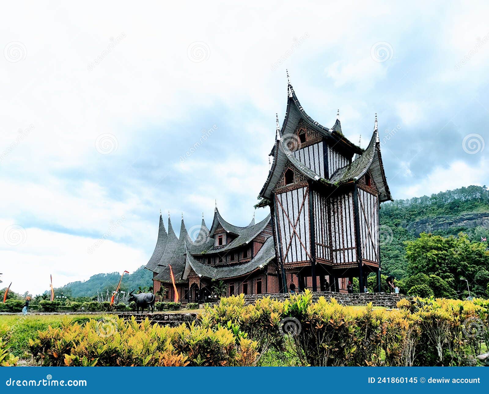 Rumah gadang stock image. Image of rumah, minangkabu - 241860145