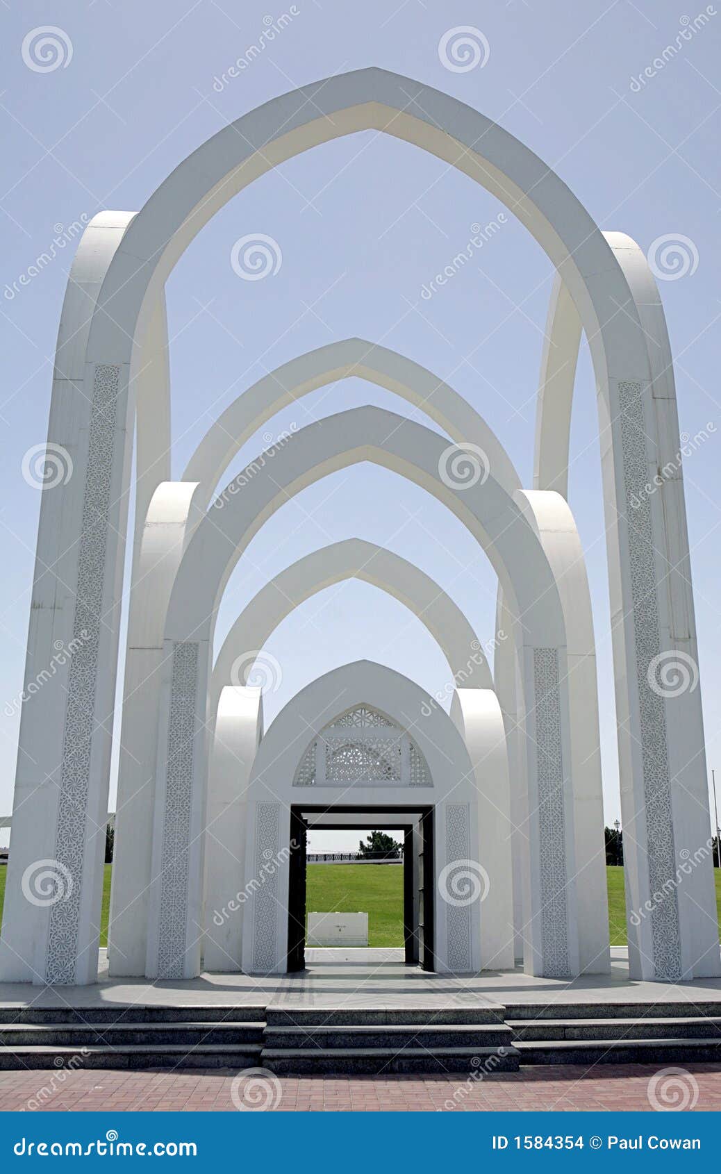 Rumailah Gate stock photo. Image of monument, gulf, corniche - 1584354