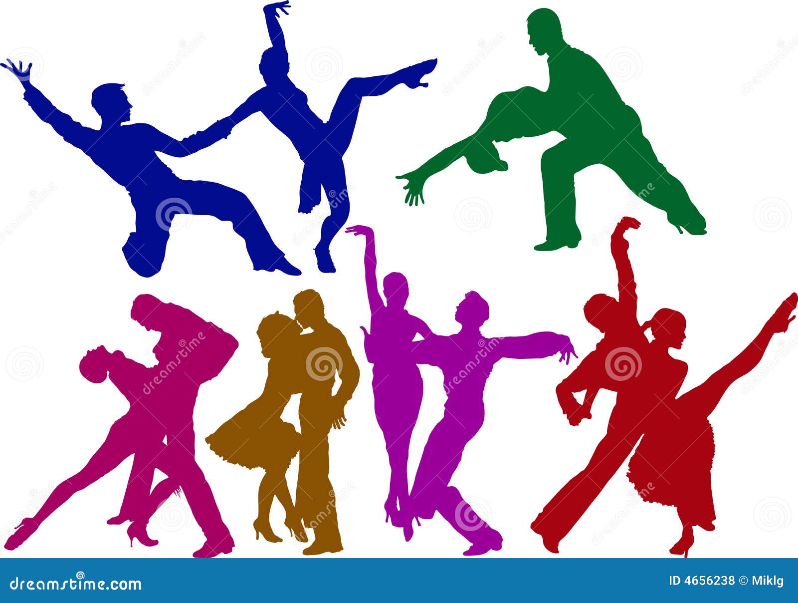 Rumba couples stock vector. Illustration of dancer, hand - 4656238