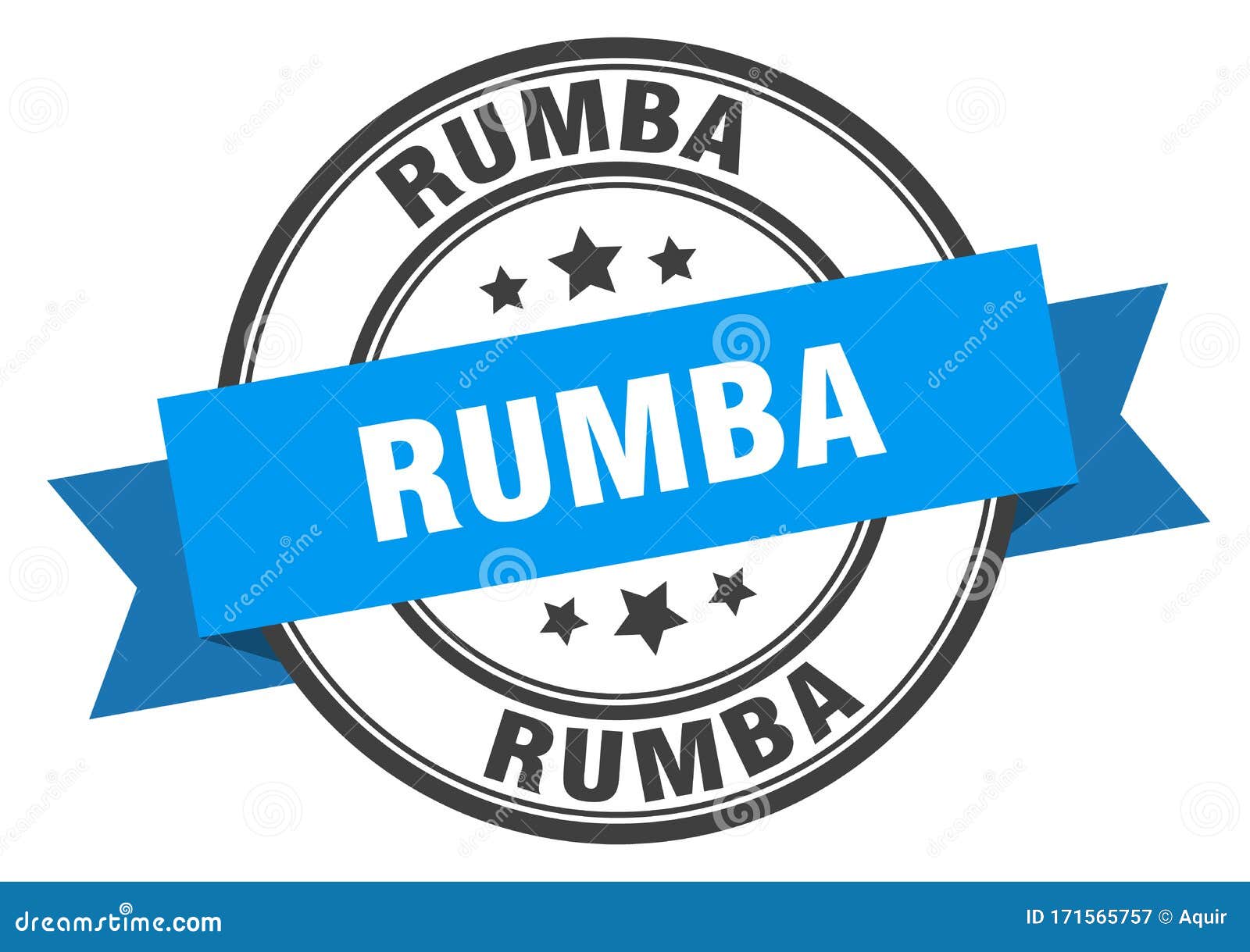 Rumba Label. Rumba Round Band Sign Stock Vector - Illustration of sign ...