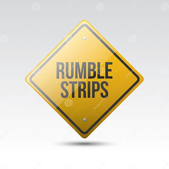 Rumble Strips Sign. Vector Illustration Decorative Design Stock Vector ...