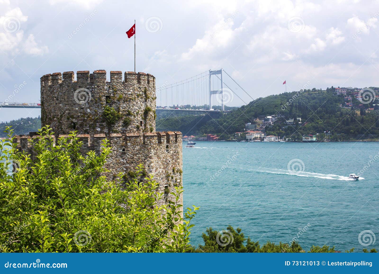Rumeli fortress stock image. Image of mosque, stones - 73121013