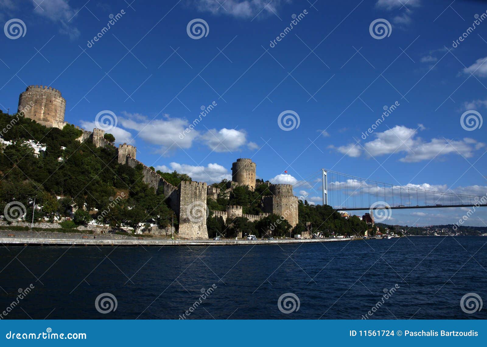 Rumeli Hisar castle stock photo. Image of backround, coastline - 11561724