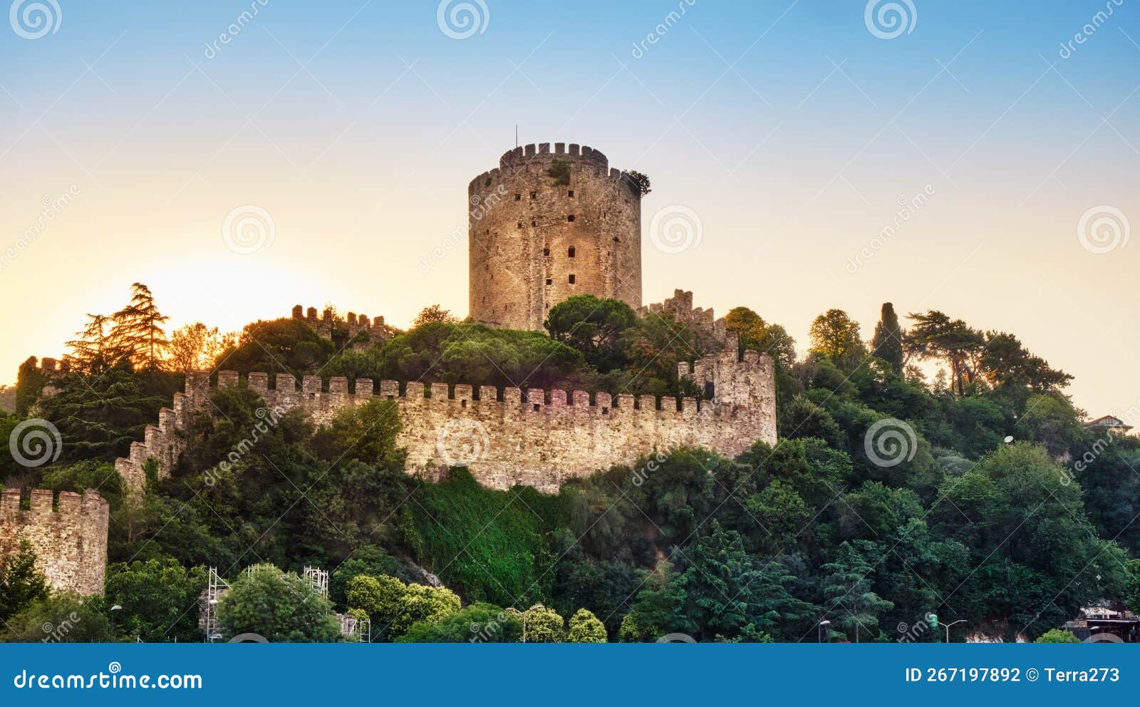Rumeli Hisar Fortress on the Banks of the Bosphorus Stock Photo - Image ...