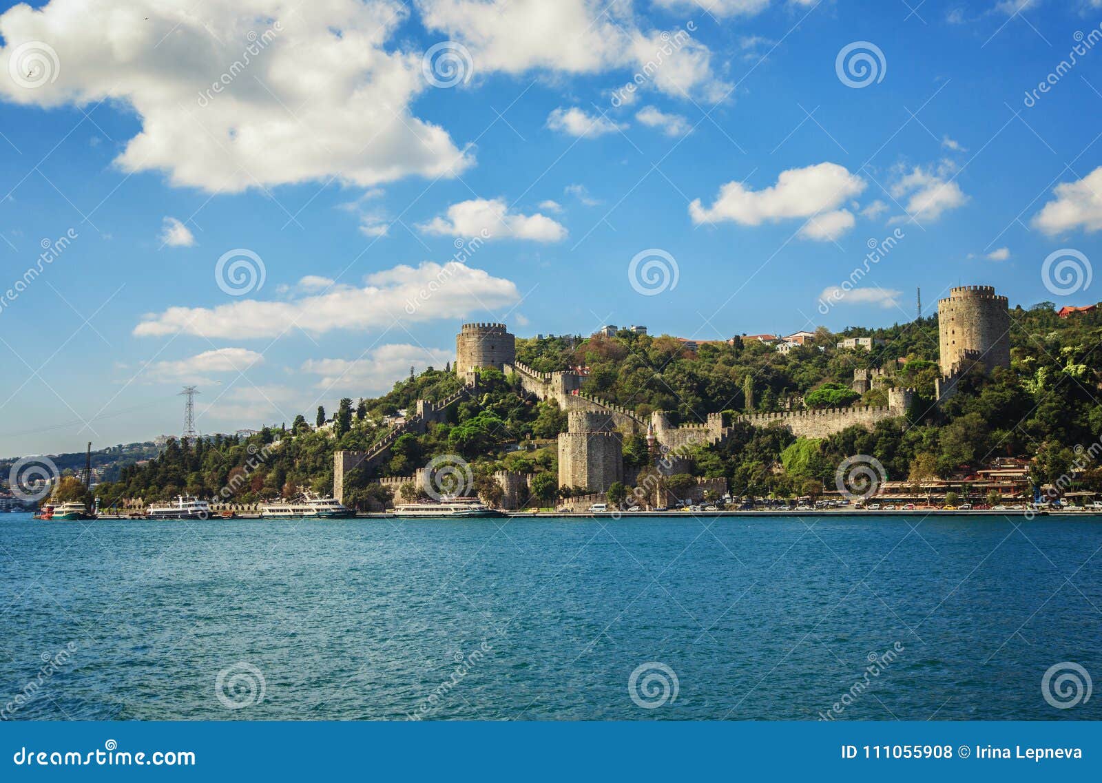 Rumeli Hisari Fortress on the Bosphorus Stock Photo - Image of fatih ...