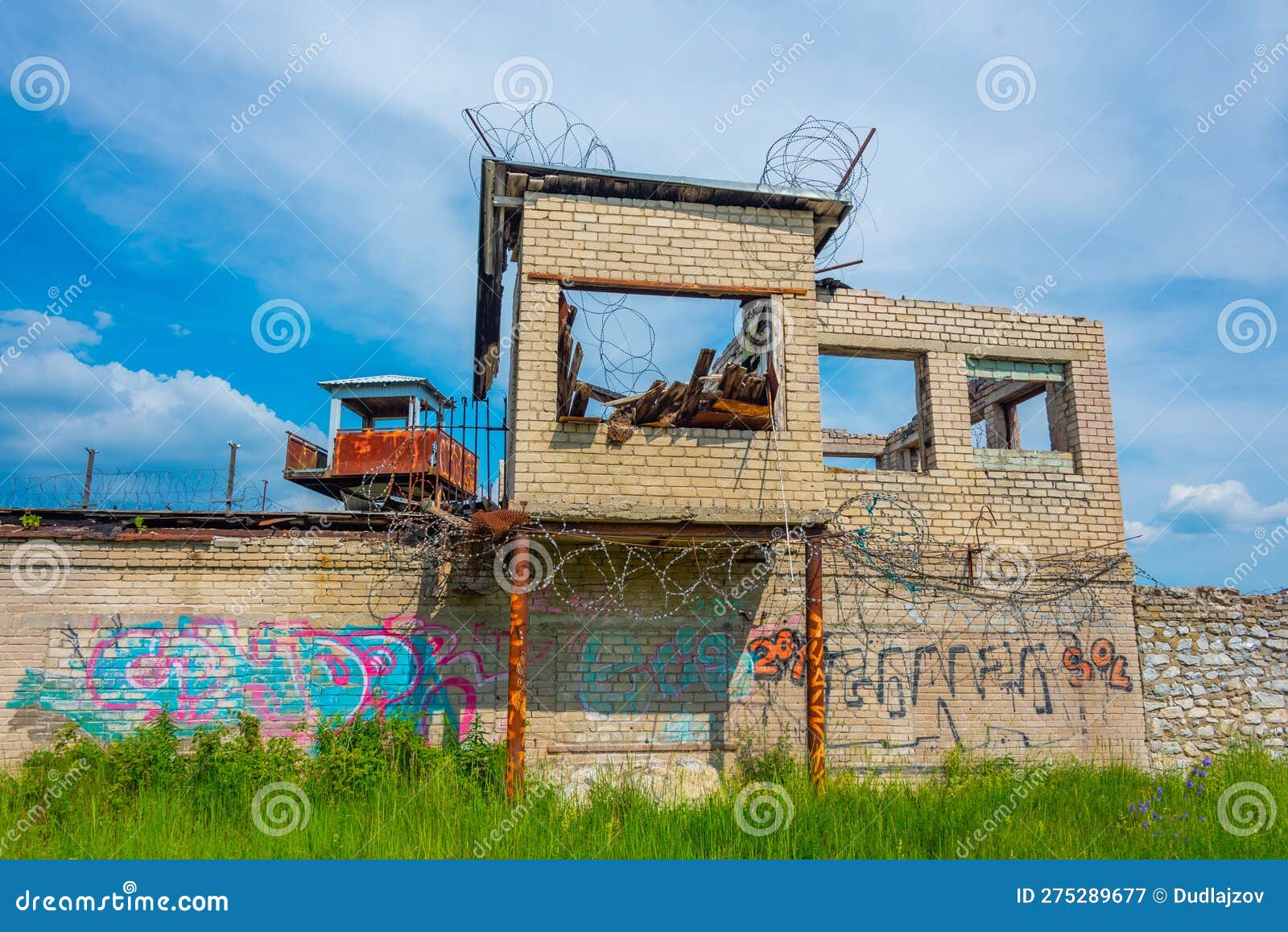 Rummu, Estonia, June 30, 2022: Old Prison at Rummu Quarry in Est ...