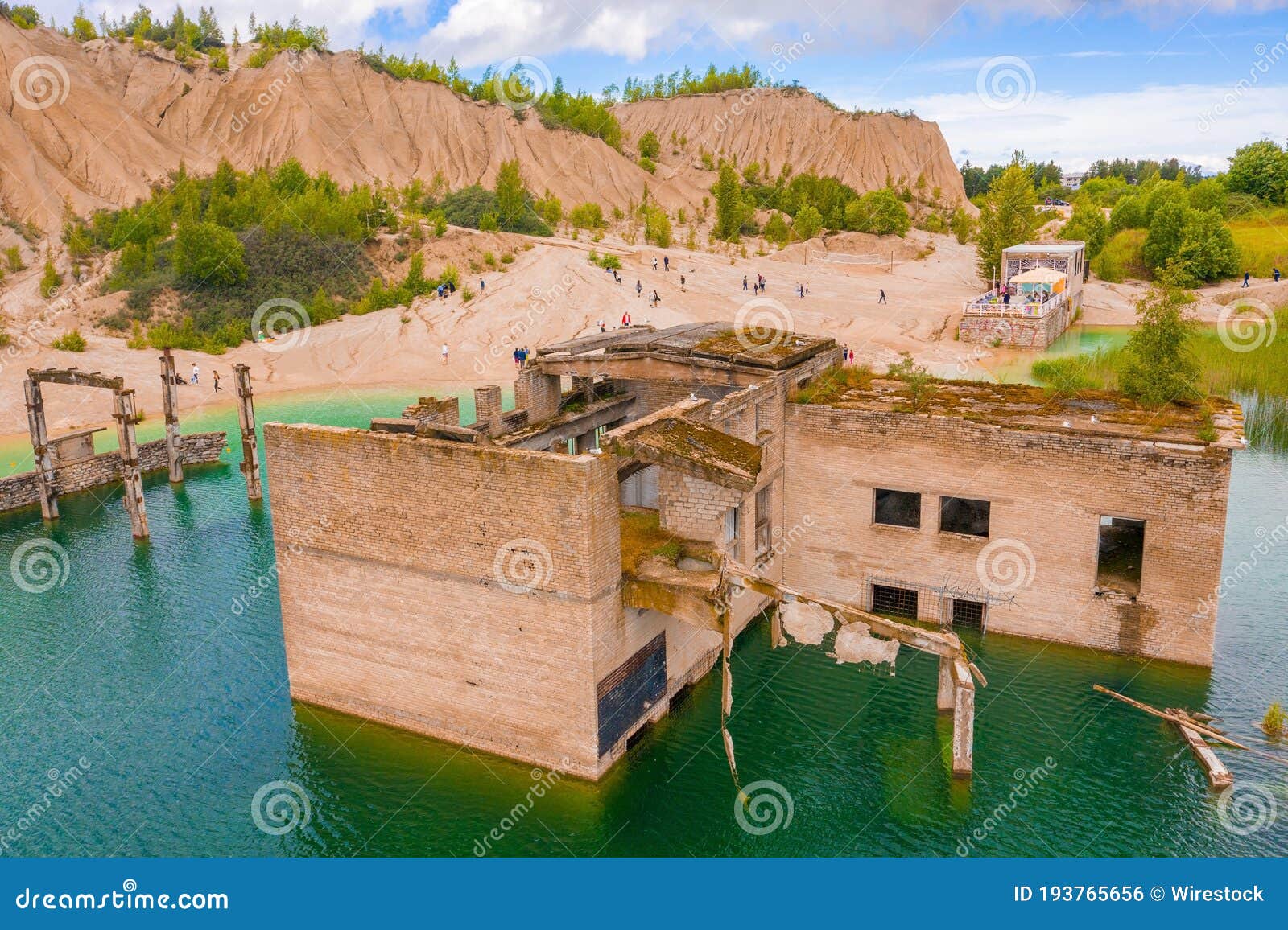 Rummu Quarry in Rummu, Estonia Stock Photo - Image of tower, quarry ...