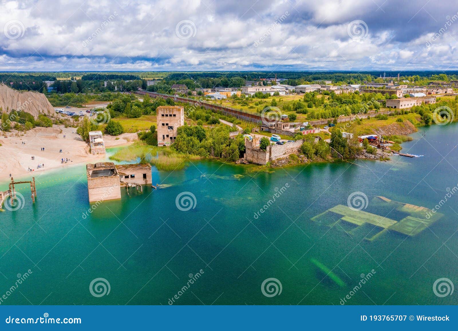 Rummu Quarry in Rummu, Estonia Stock Image - Image of imprisonment ...