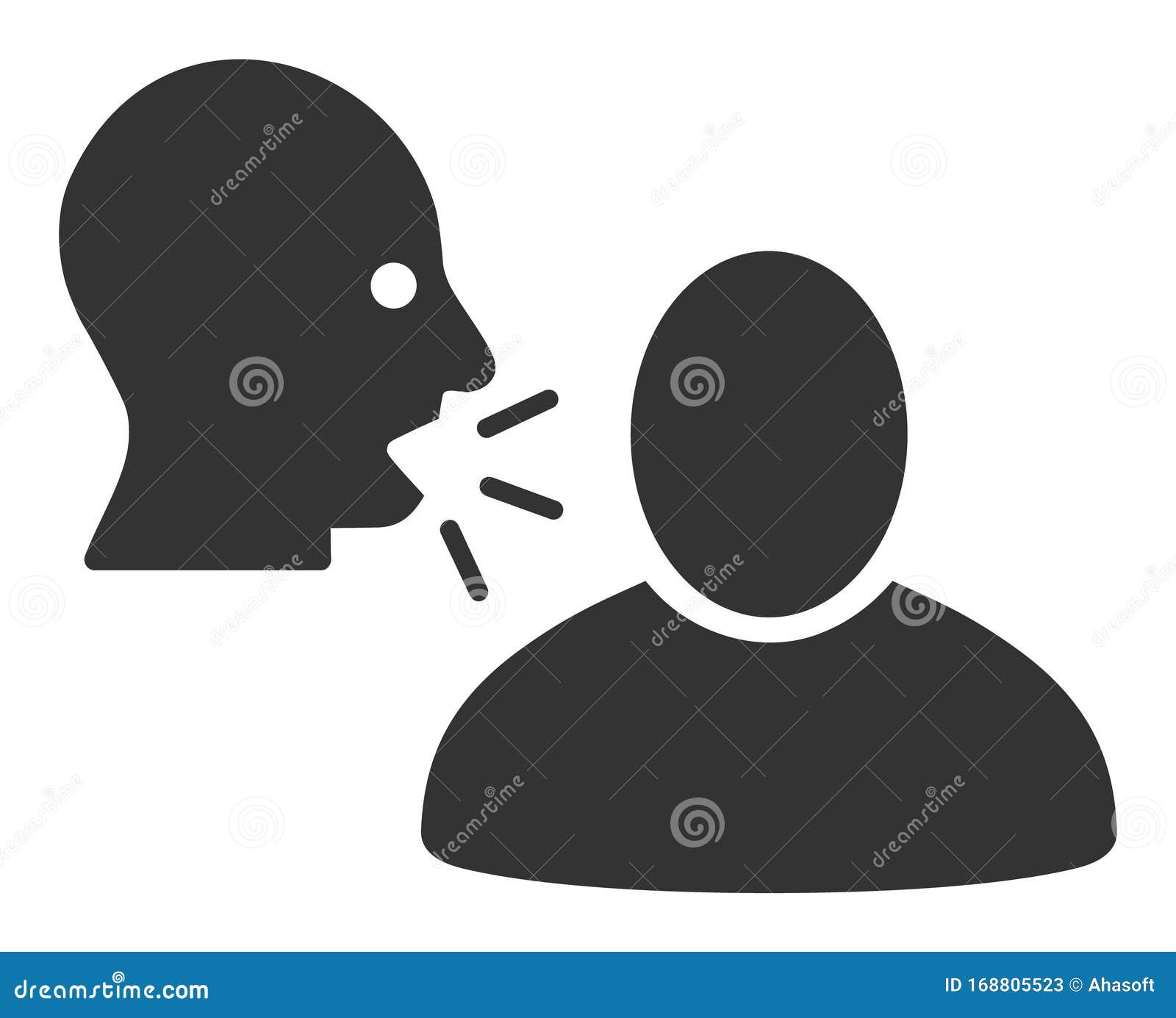 Flat Vector Rumor Icon stock illustration. Illustration of pictogram ...