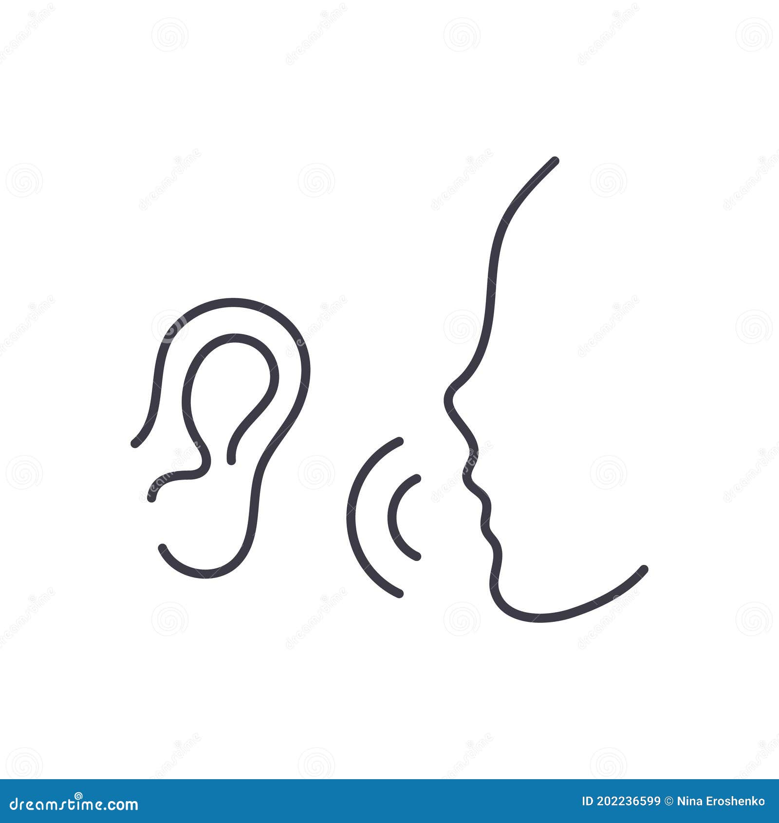 Rumor Icon, Black Vector Sign With Editable Strokes, Concept ...