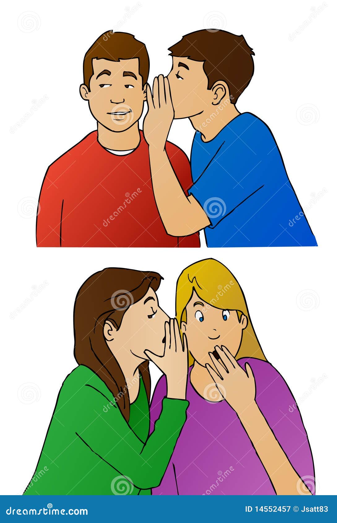 Rumores, susurros y chisme ilustración del vector. Ilustración de ...