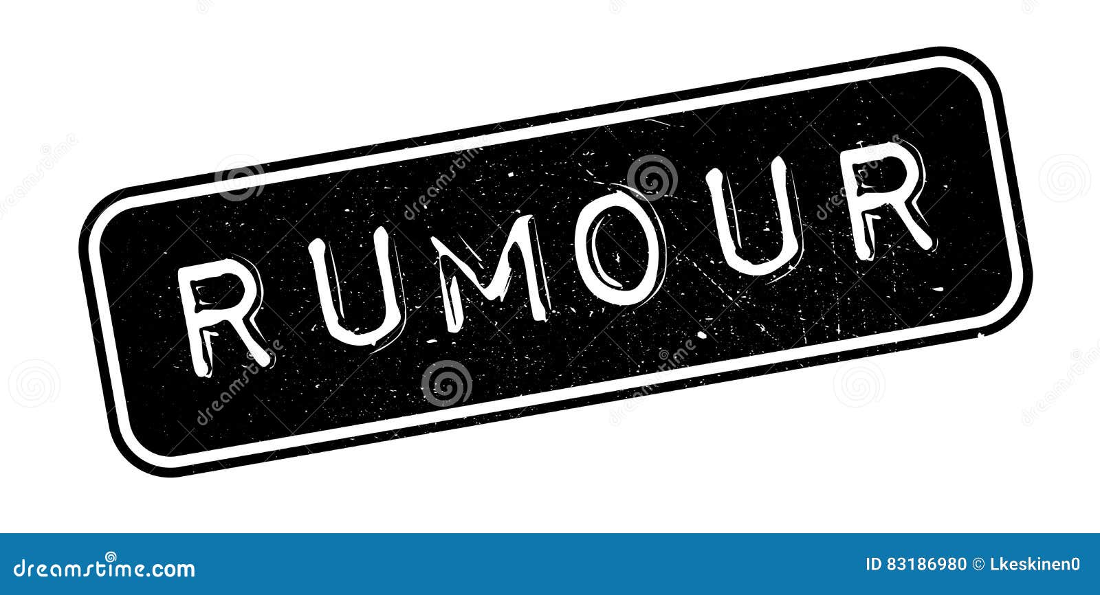 Rumour rubber stamp stock illustration. Illustration of myth - 83186980