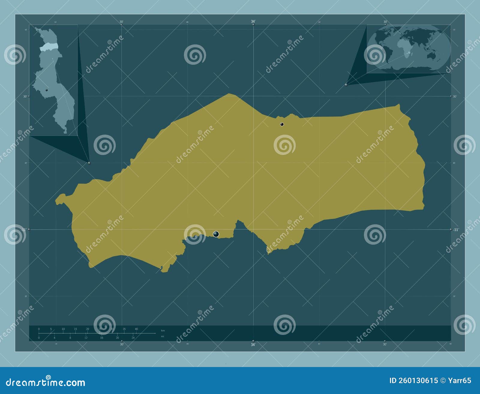 Rumphi, Malawi. Solid. Major Cities Stock Illustration - Illustration ...