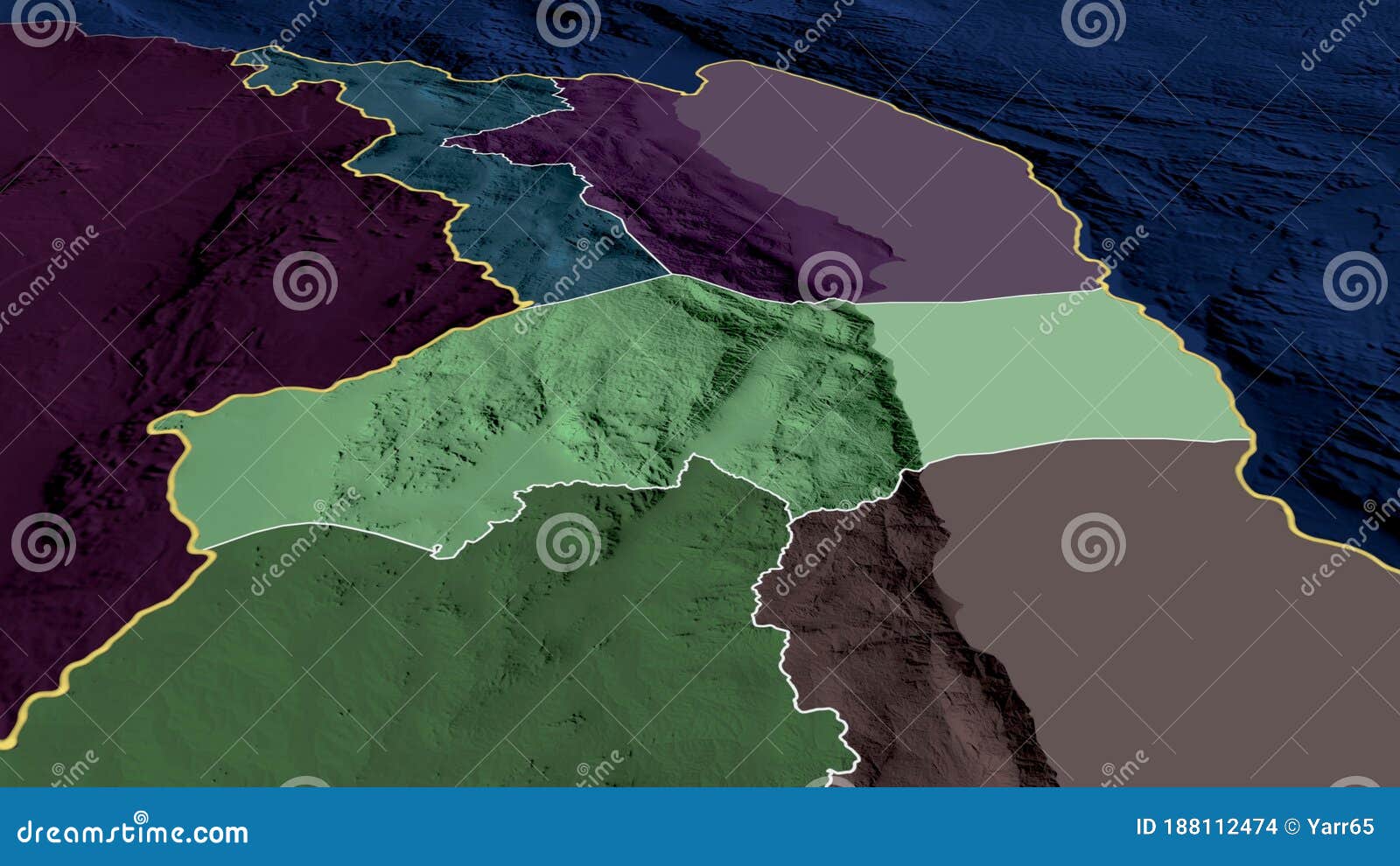 Rumphi, Malawi - Highlighted. Administrative Stock Illustration ...