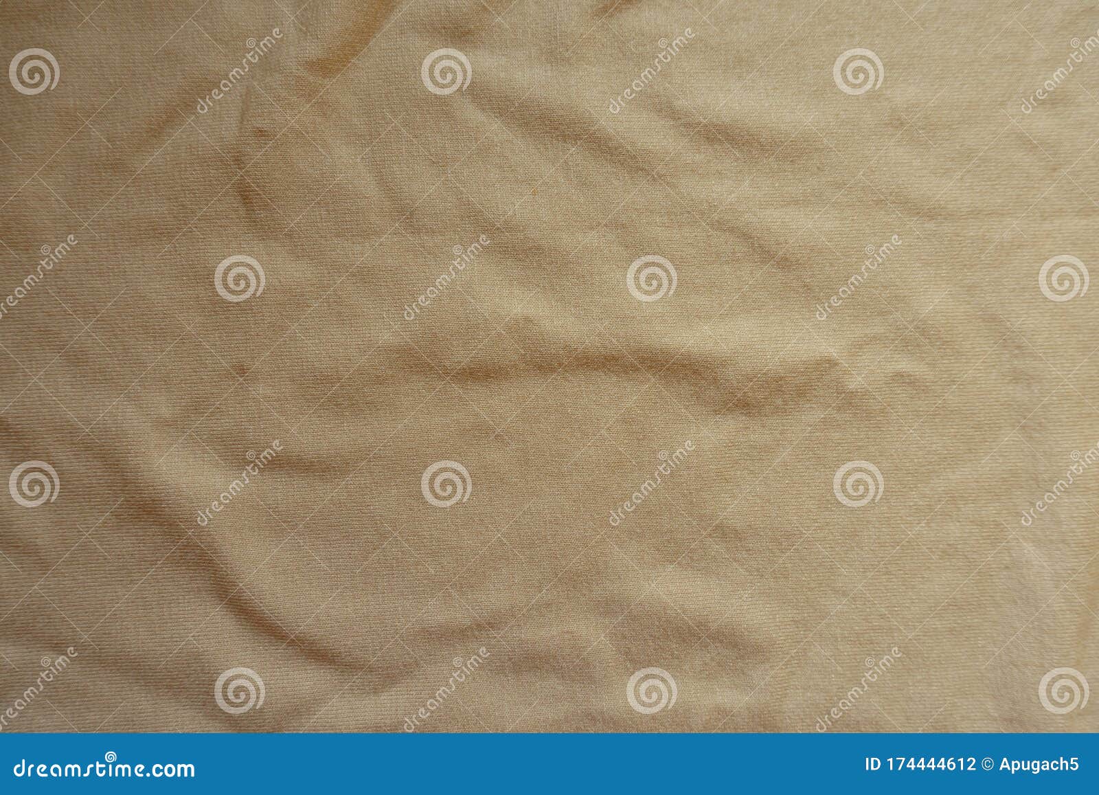 Rumpled Beige Background. Real Texture Of The Wrapping Texture Royalty ...