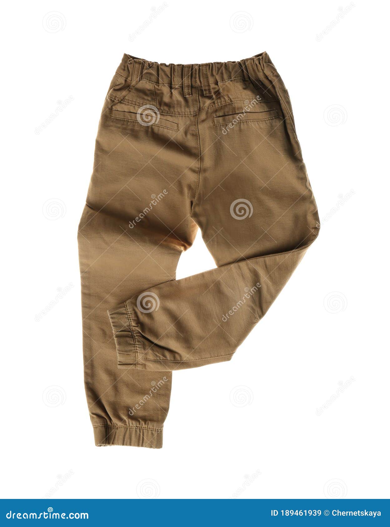 Rumpled Brown Pants Isolated. Messy Clothes Royalty-Free Stock ...