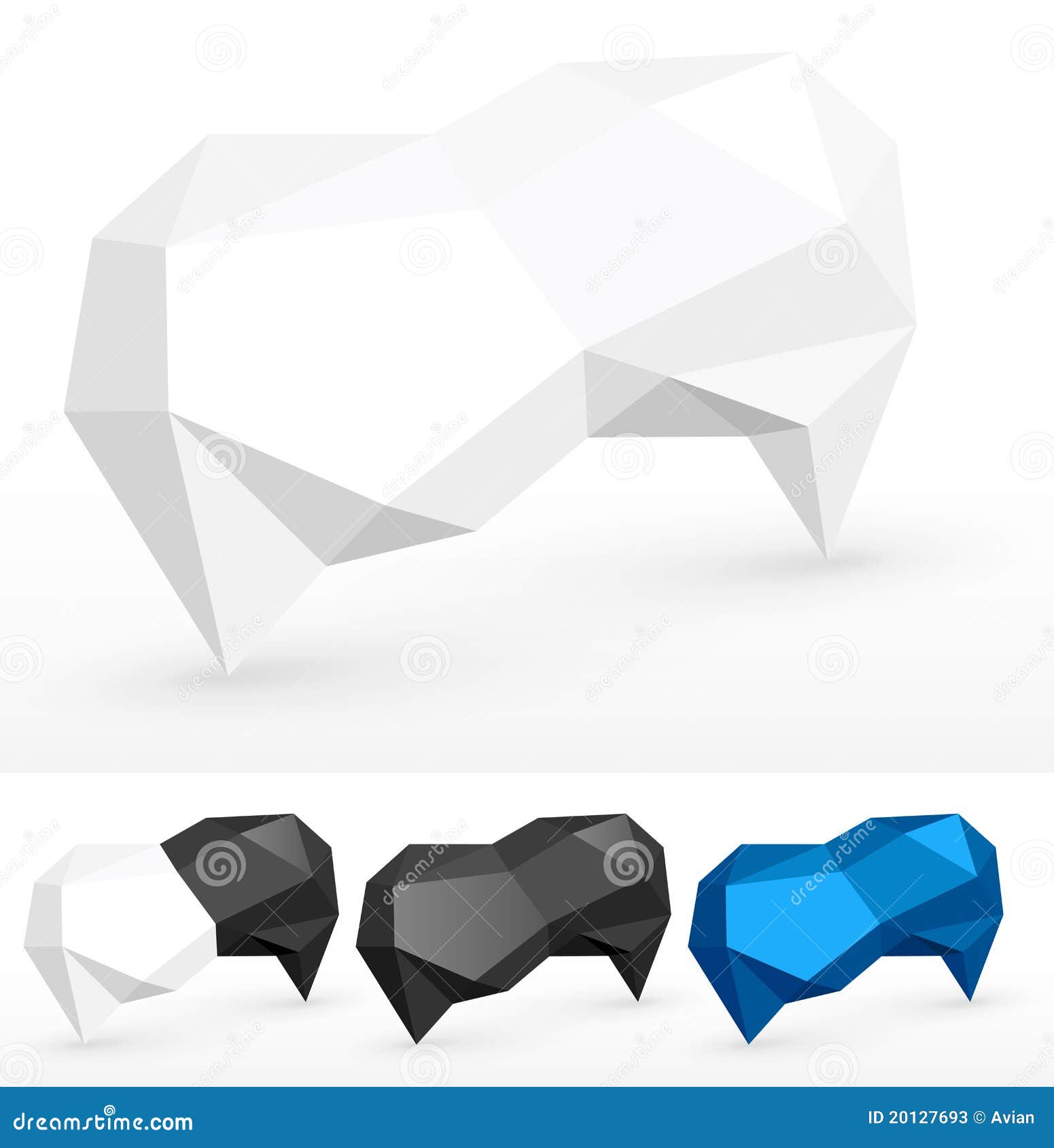 Rumpled bubbles for speech stock vector. Illustration of place - 20127693