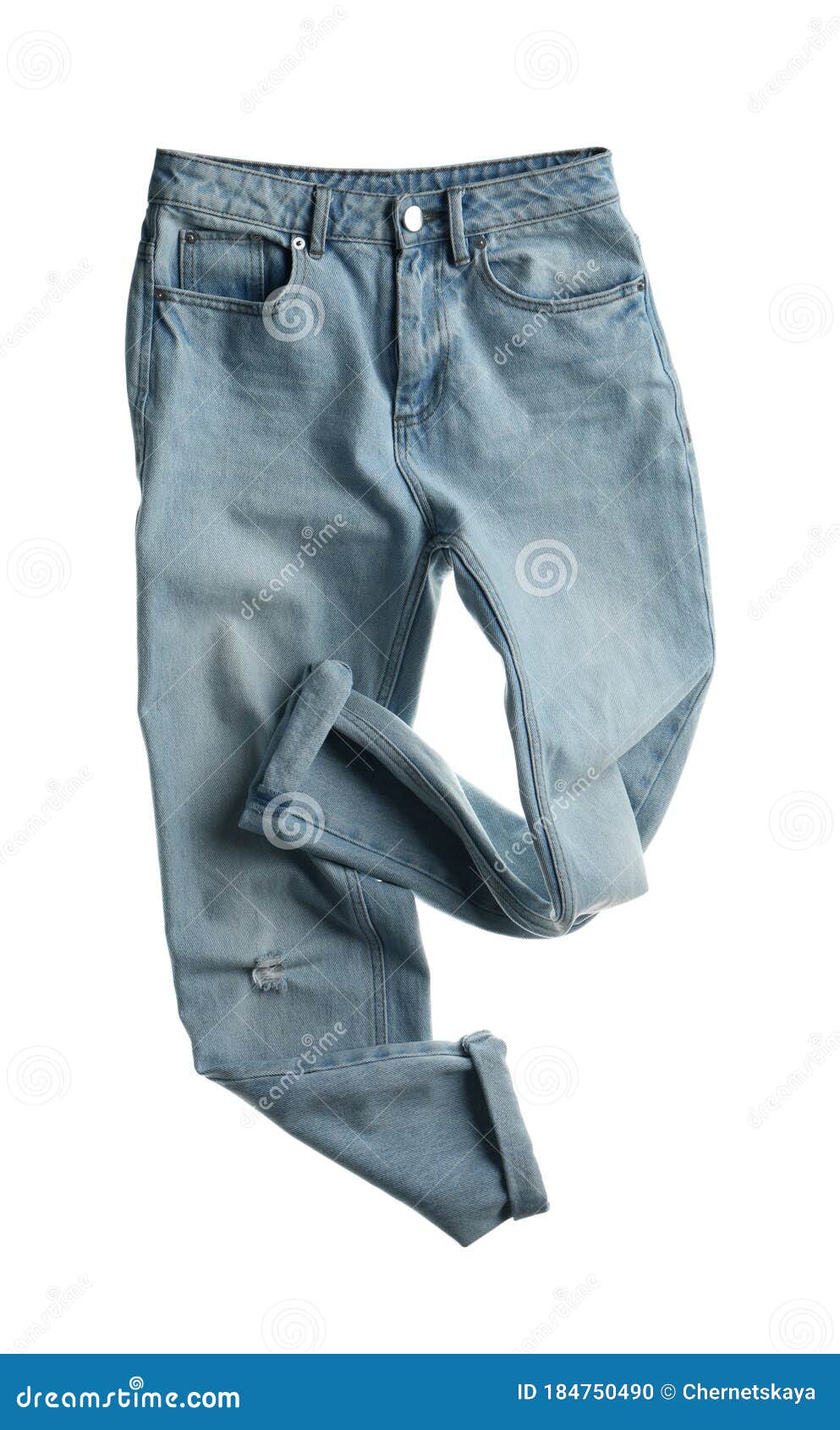 Rumpled Jeans Isolated. Messy Clothes Stock Photo - Image of lifestyle ...