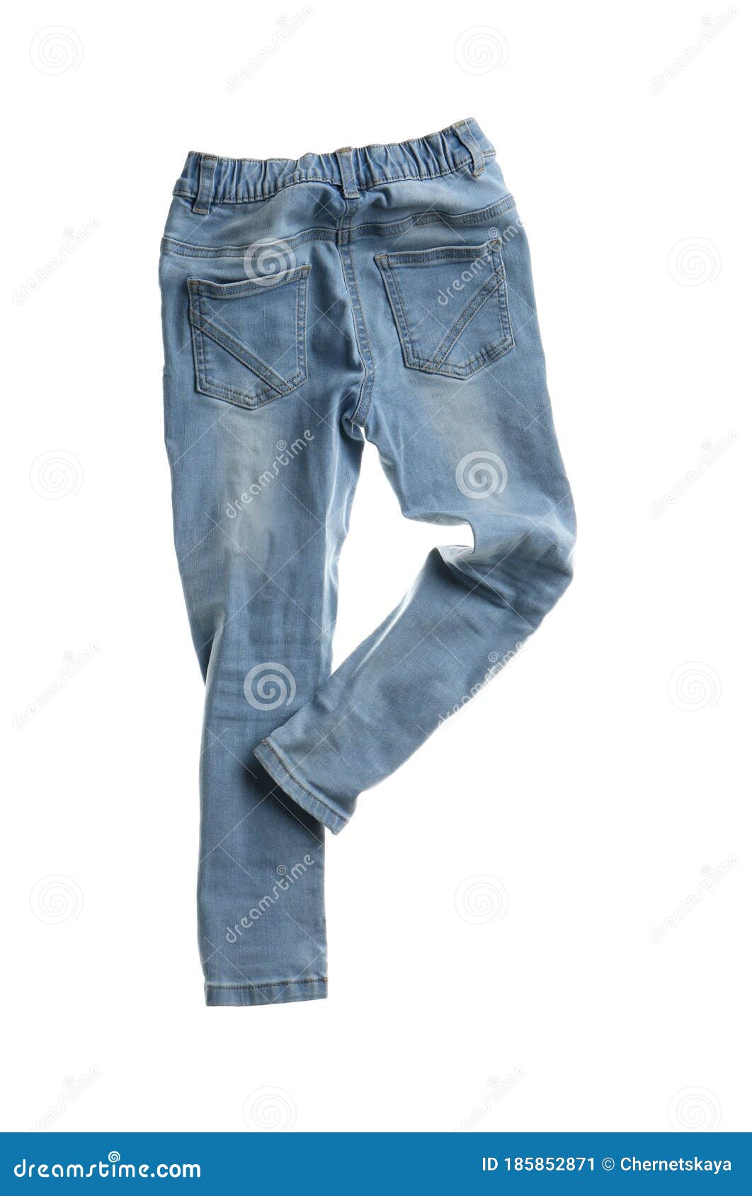 Rumpled Jeans Isolated. Messy Clothes Stock Image - Image of pants ...