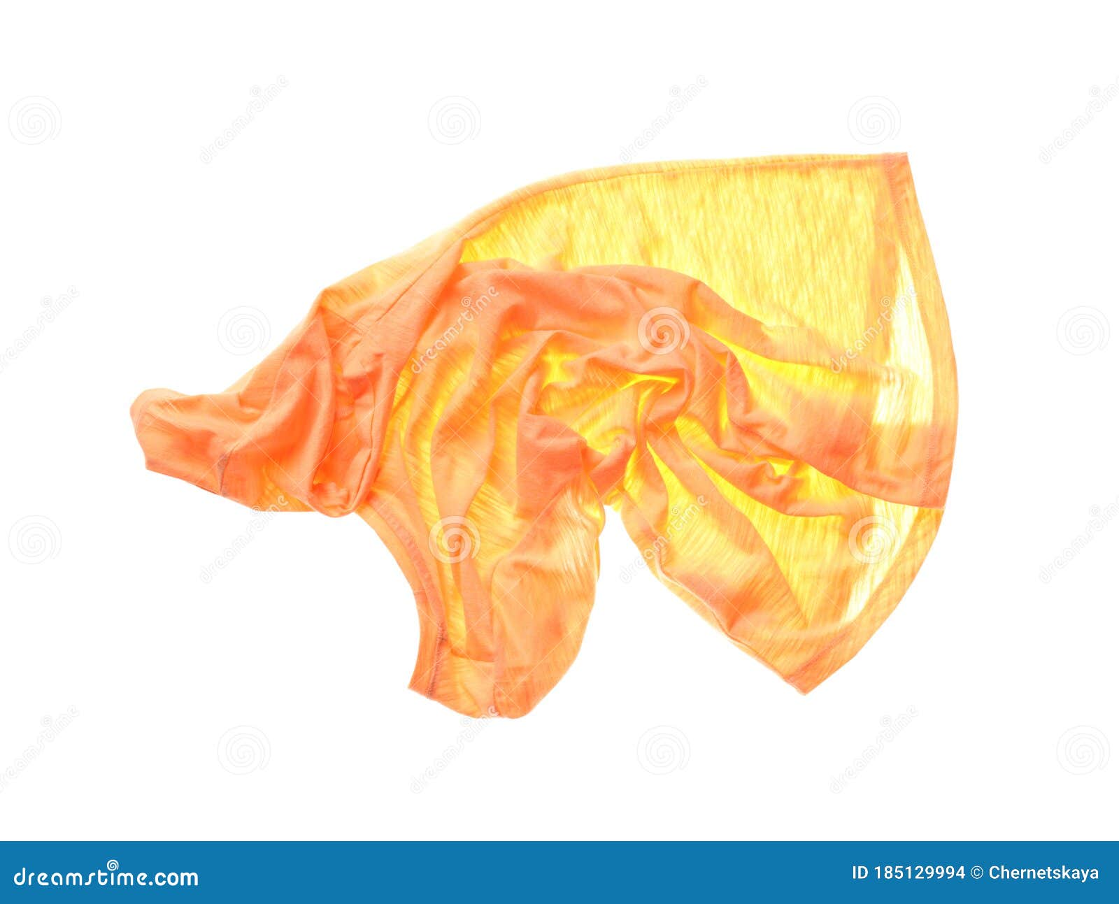 Rumpled Orange Top Isolated. Messy Clothes Stock Photo - Image of ...