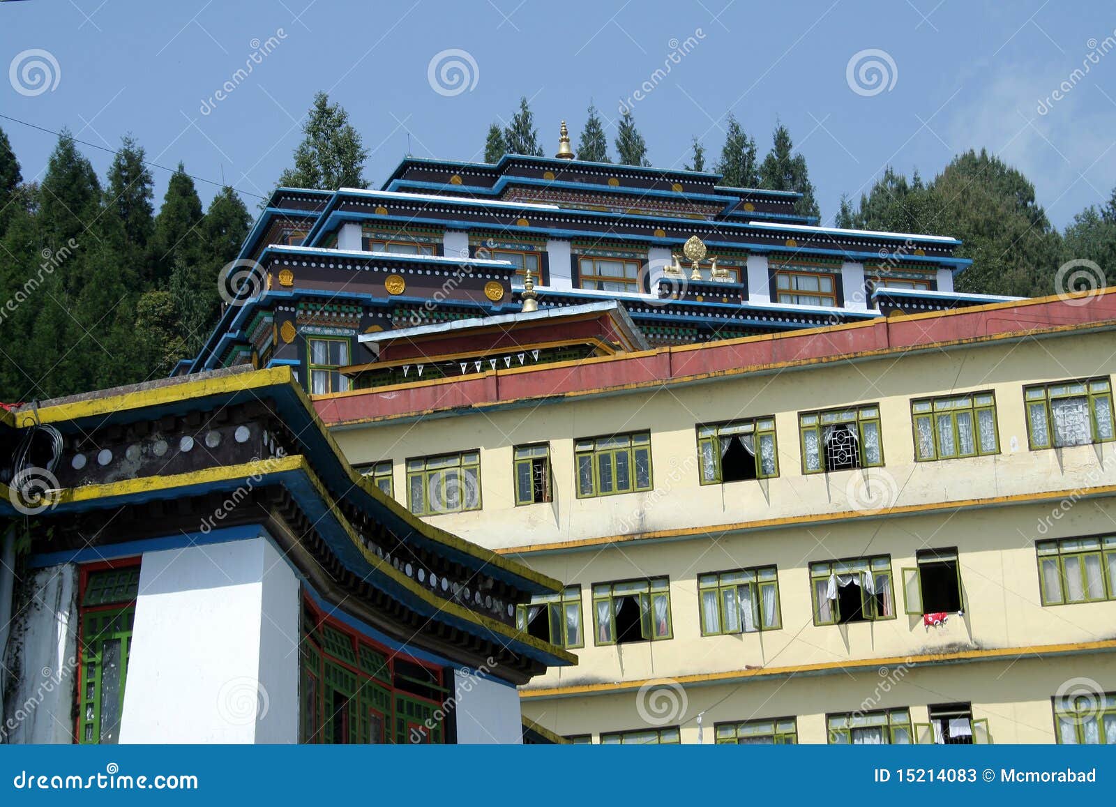 Rumtek Monastery stock image. Image of priests, communities - 15214083