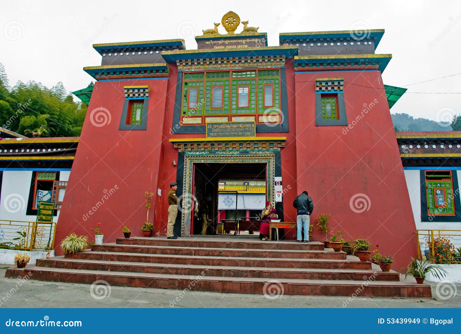 Rumtek Monastery Gate editorial stock image. Image of tibetan - 53439949