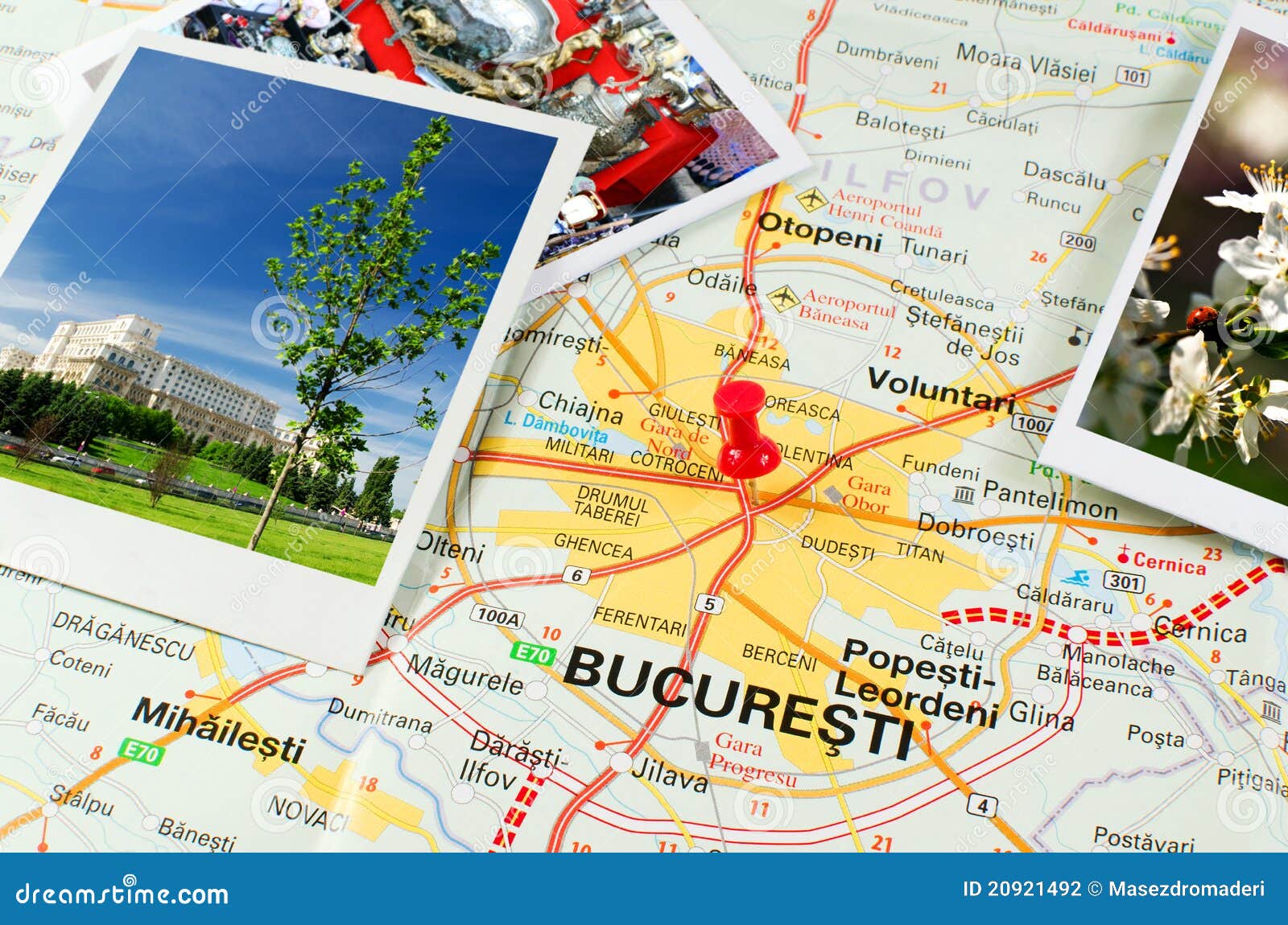 Rumänische Karte - Bucharest Stockfoto - Bild von rumänien, touristisch: 20921492