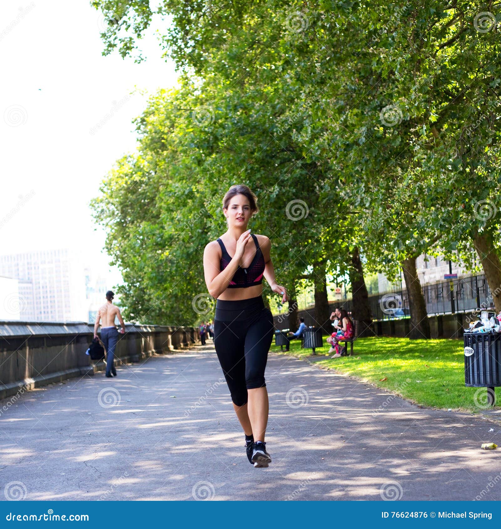 Run along the river stock photo. Image of activity, leisure - 76624876