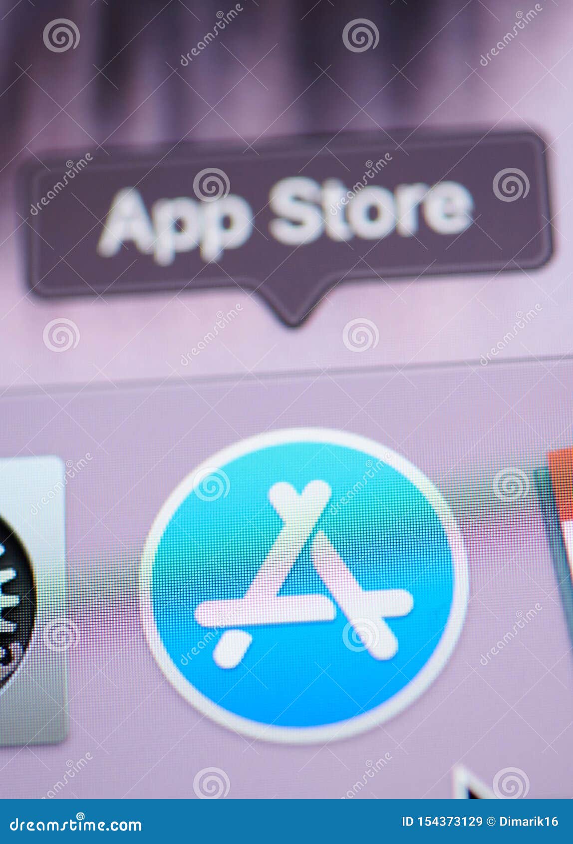 Run App Store Program on Computer Editorial Stock Image - Image of ...