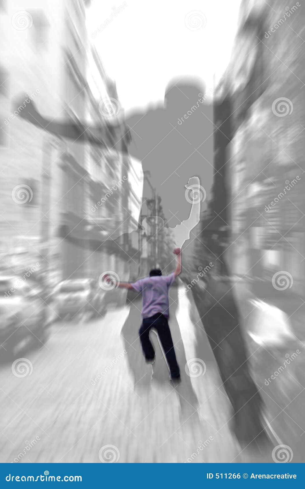 Run Away - Abstract Shadows Stock Photo - Image of buildings, jeans: 511266