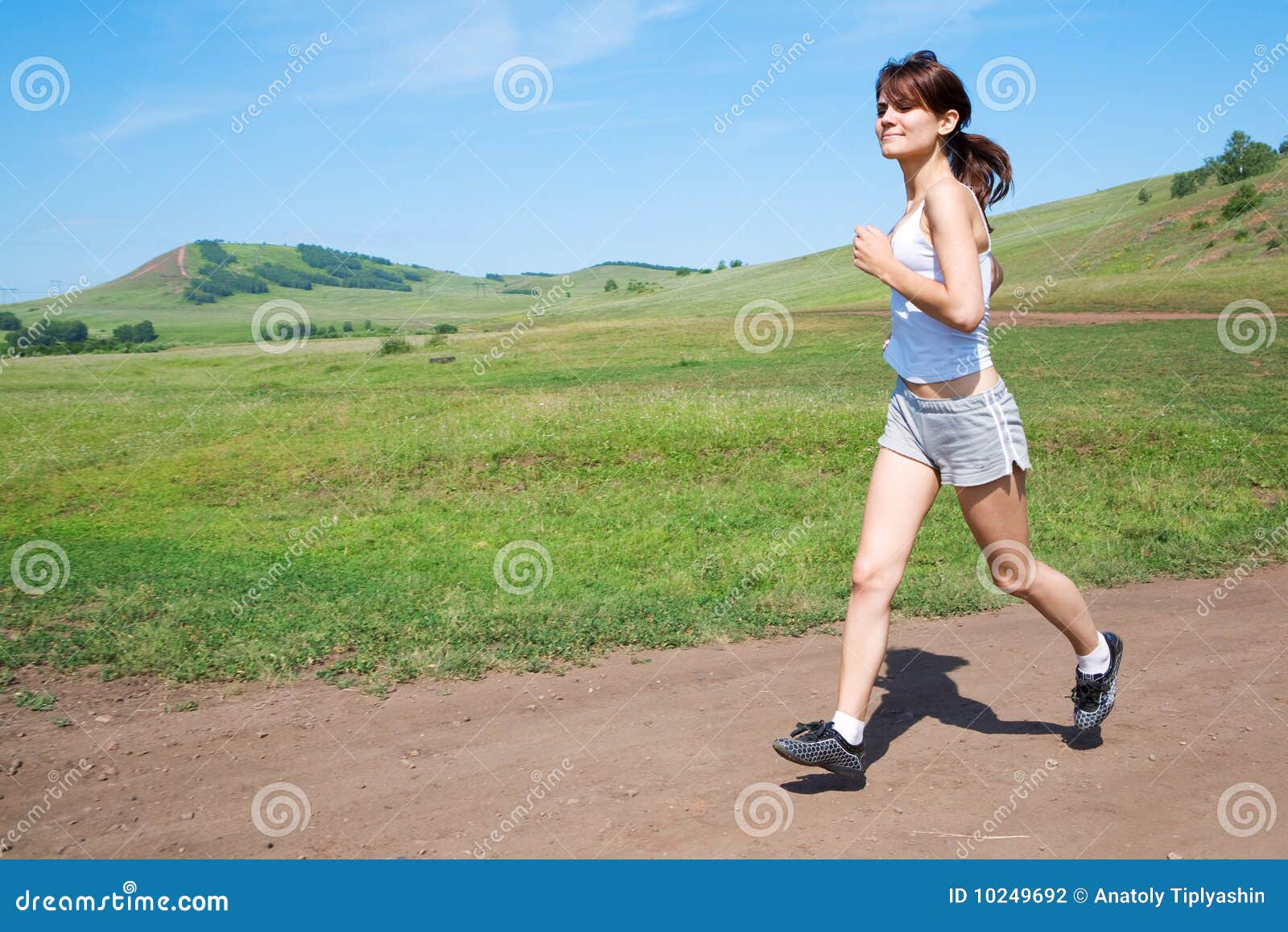 Run beauty woman stock photo. Image of outside, sport - 10249692