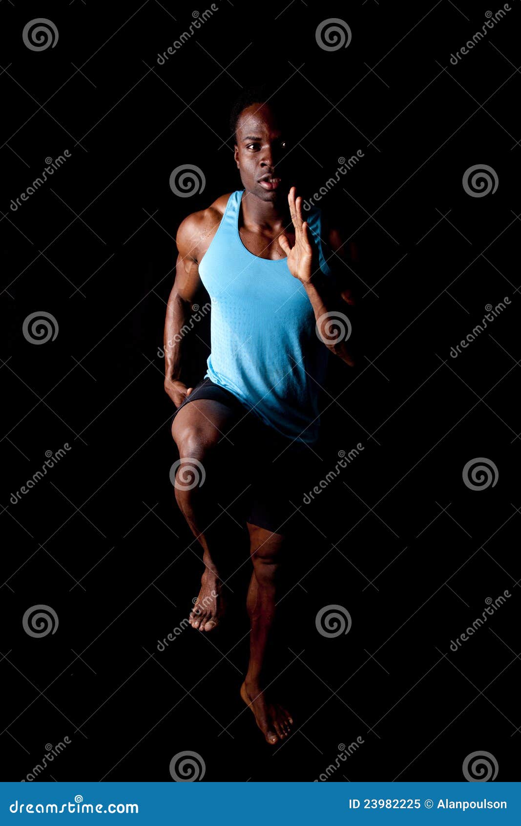 Run on black stock image. Image of gorgeous, black, american - 23982225