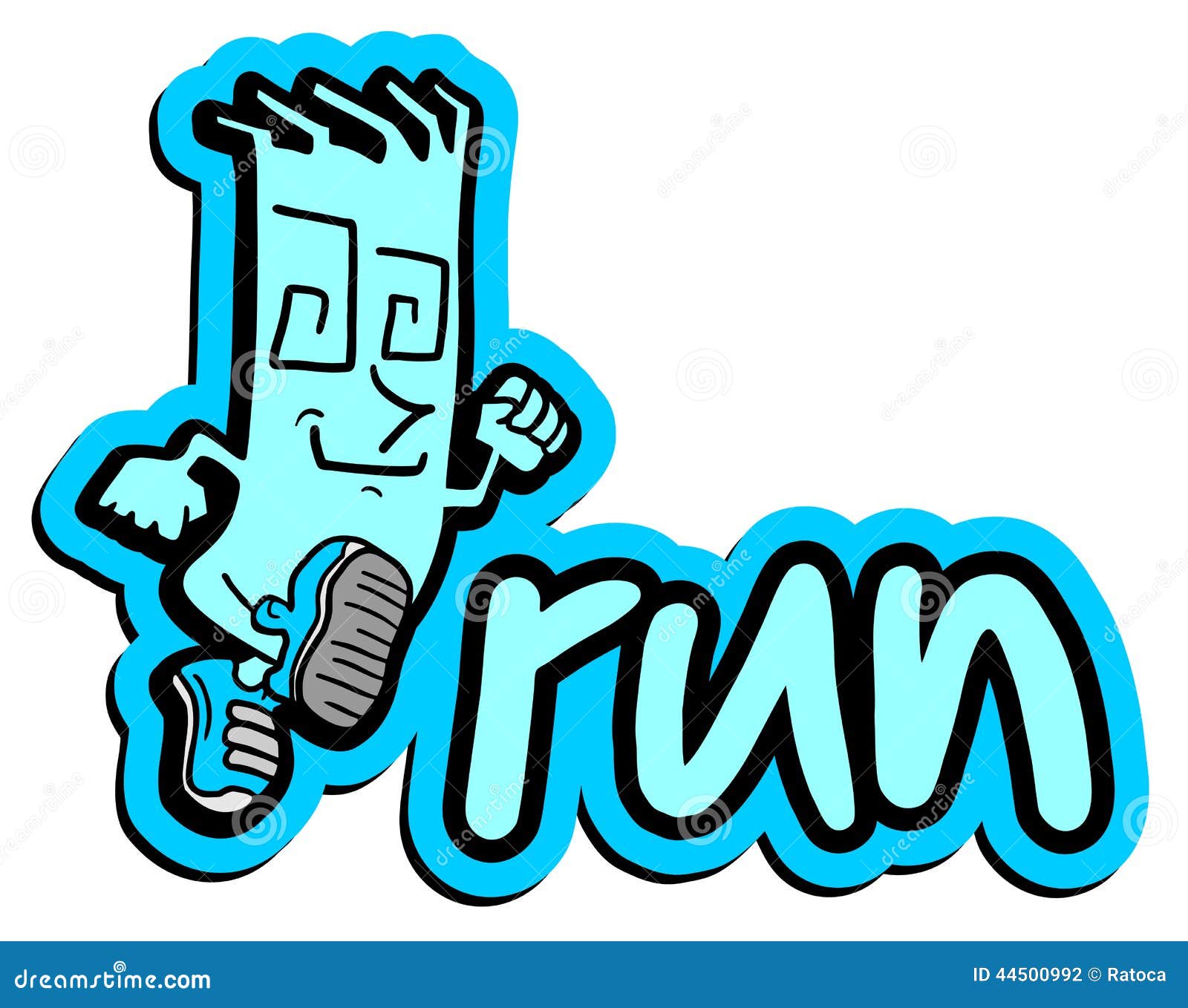 Run card stock vector. Illustration of composition, creative - 44500992