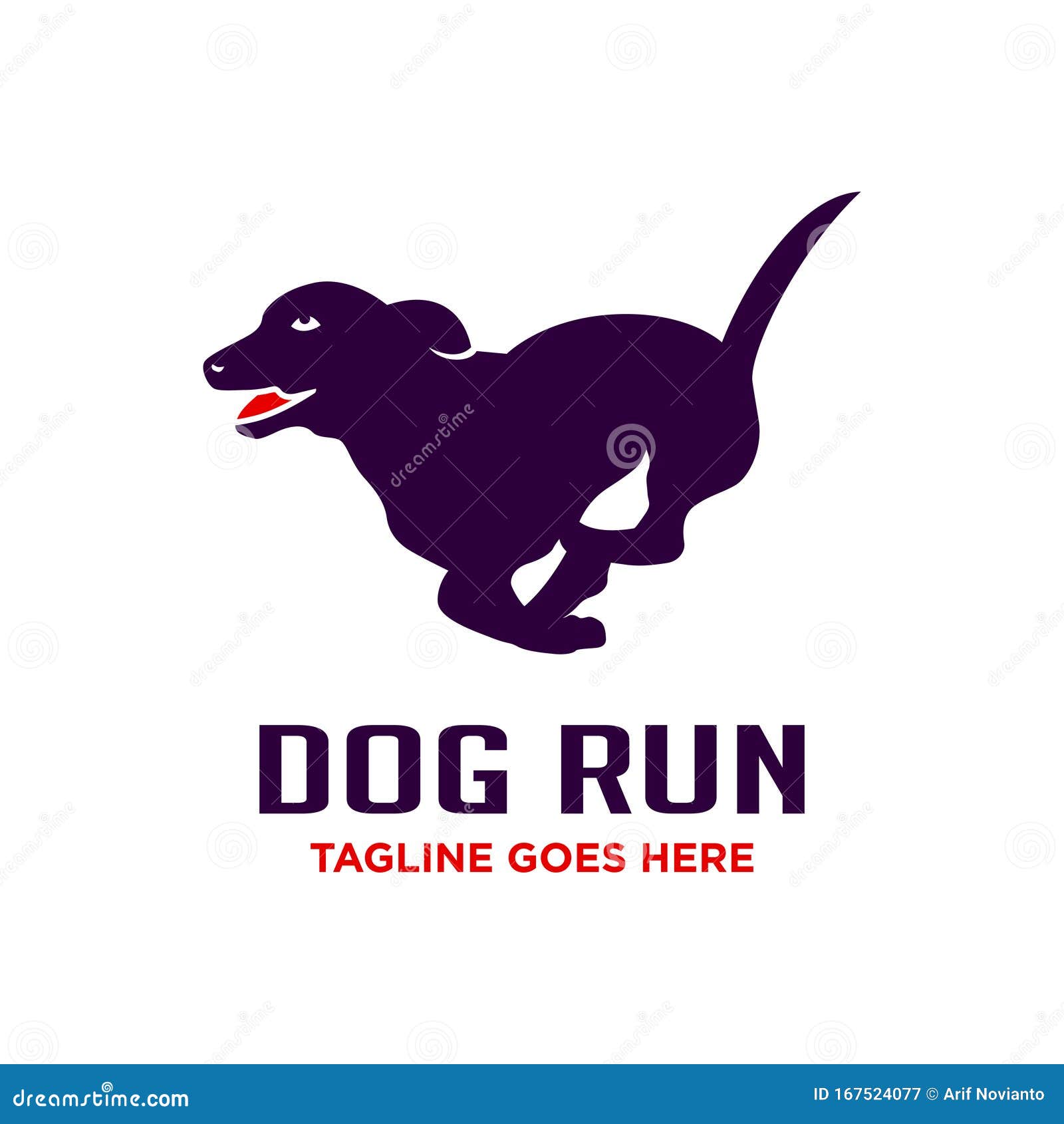 Run Dog Logo Design Template Stock Vector - Illustration of animal ...