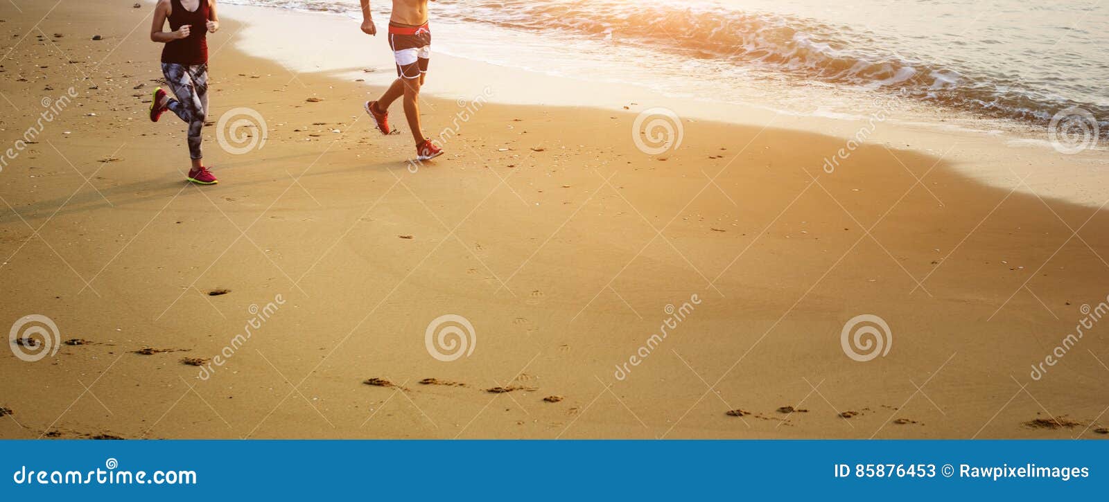 Run Exercise Beach Sport Coast Sprint Nature Concept Stock Image ...
