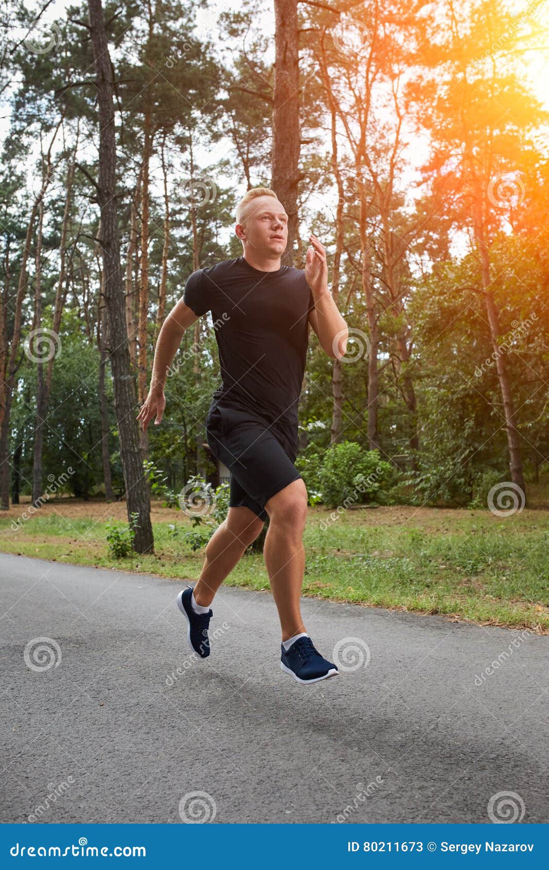 Run in the forest stock image. Image of jungle, path - 80211673