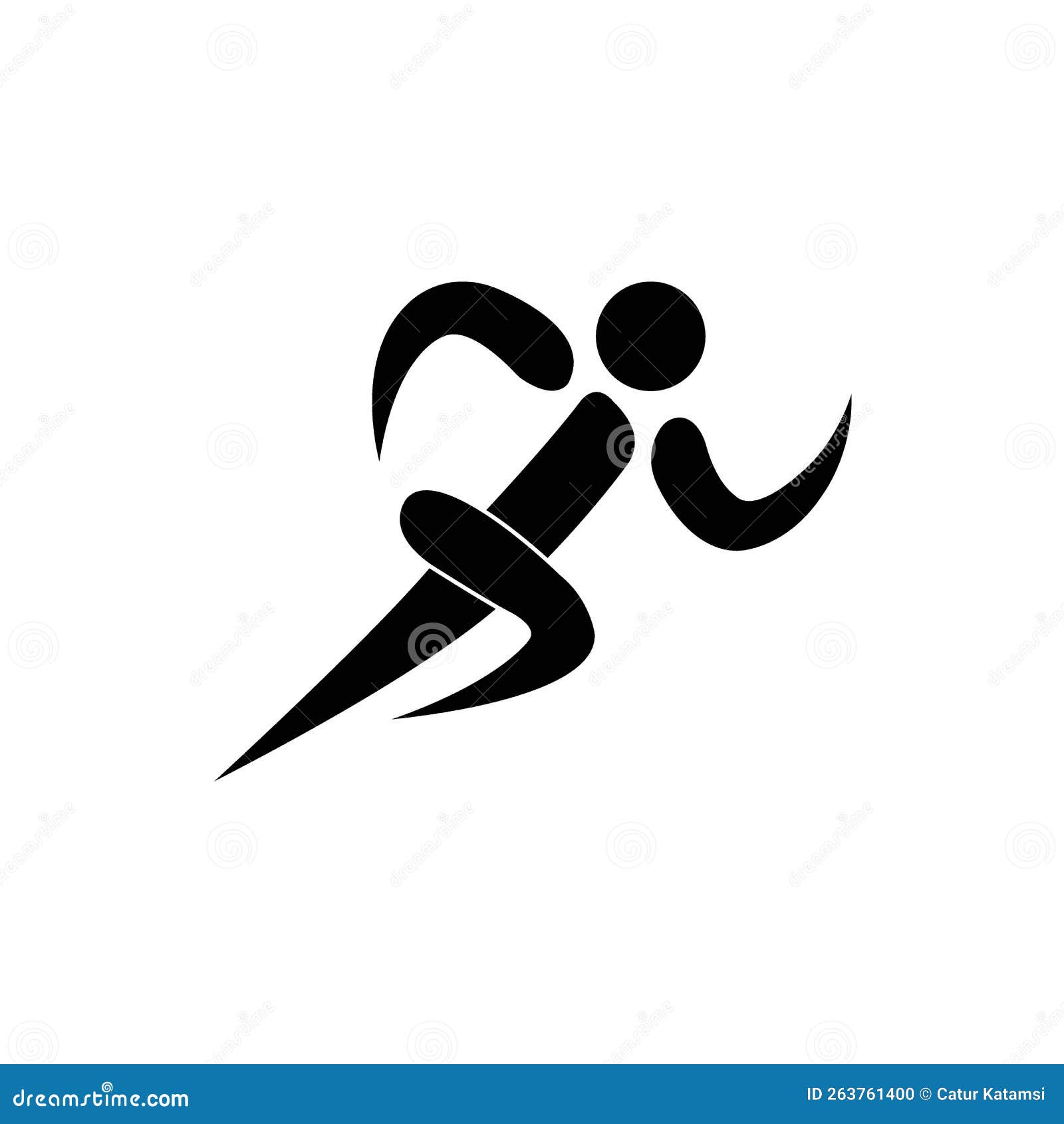 Run Icon Logo Vector Design Template Stock Vector - Illustration of ...