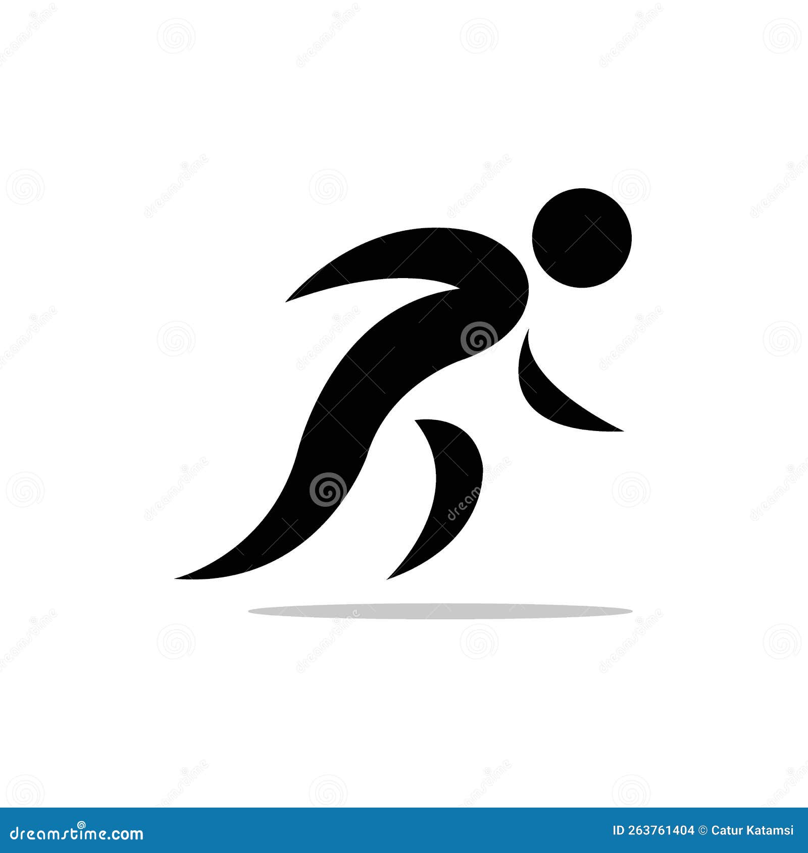Run Icon Logo Vector Design Template Stock Illustration - Illustration ...