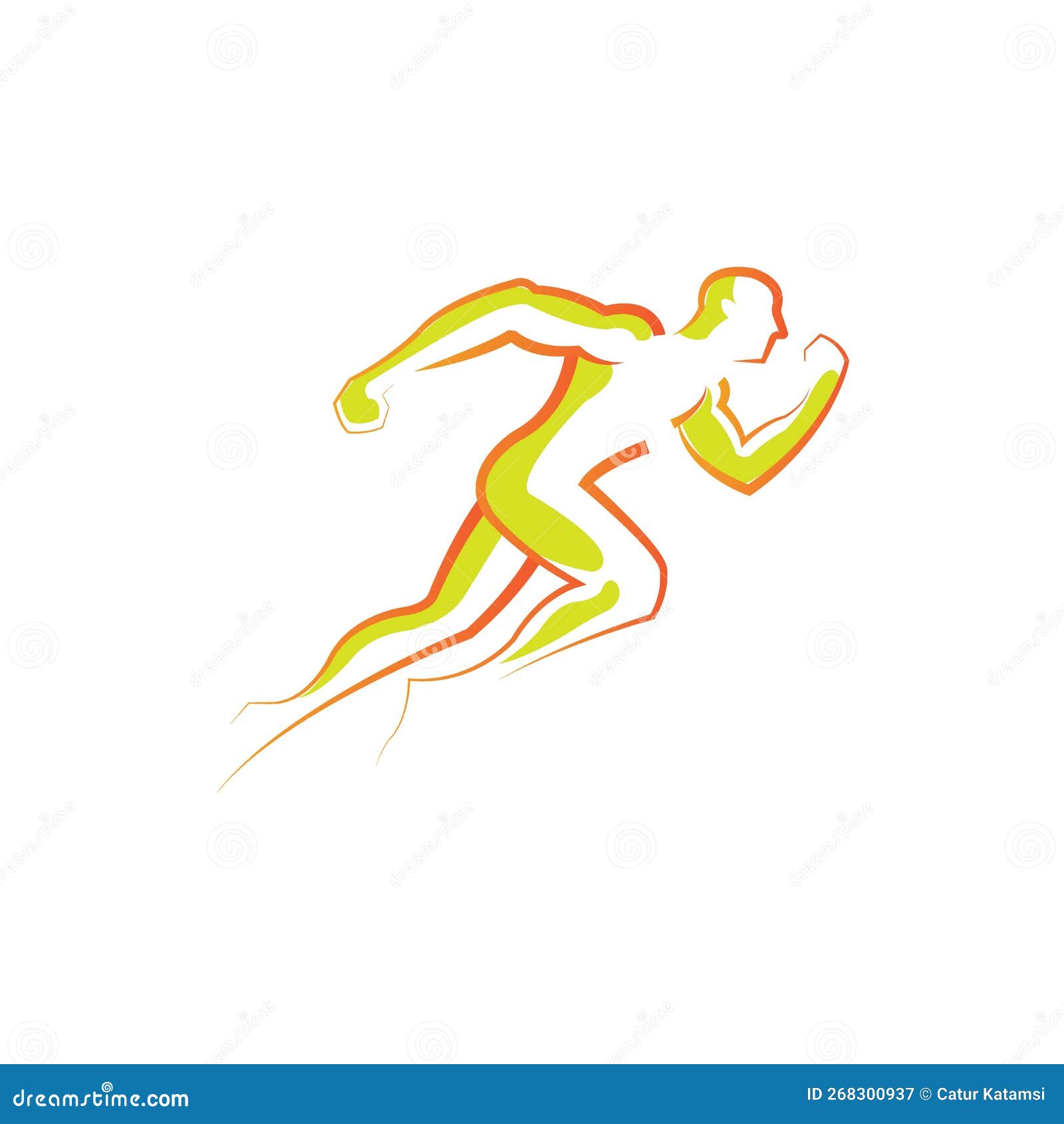 Run Icon Logo Vector Design Template Stock Illustration - Illustration ...