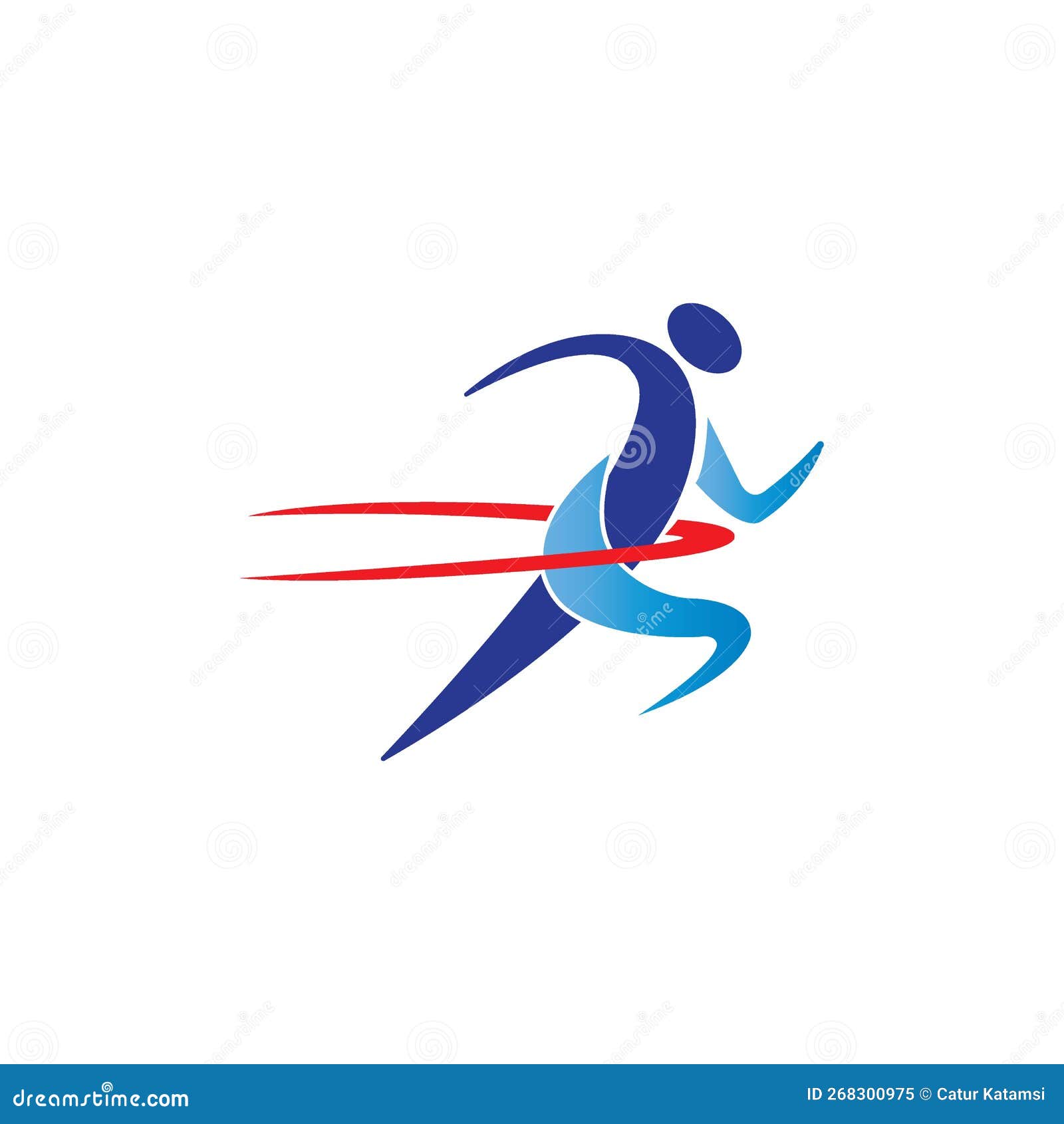 Run Icon Logo Vector Design Template Stock Illustration - Illustration ...