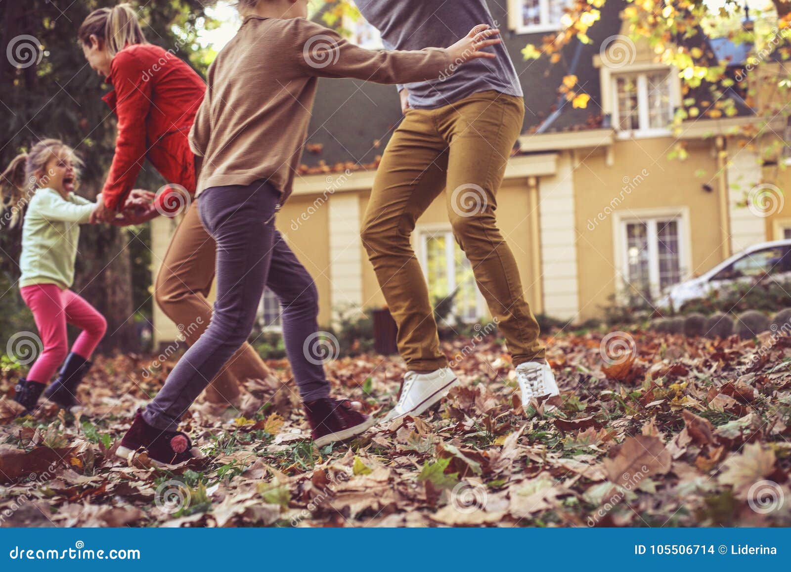 Run, Jump, Fun. Family Time Stock Photo - Image of jumping, care: 105506714