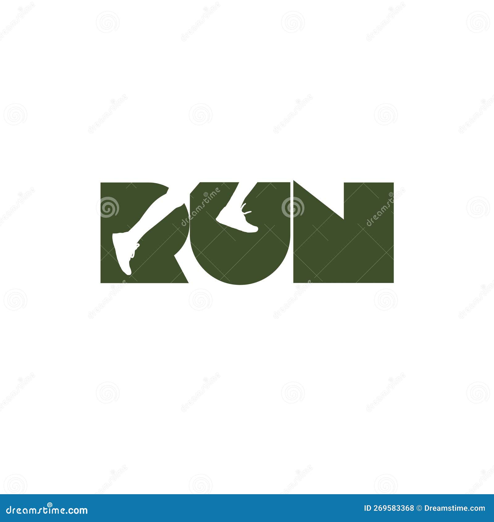 Run logo stock illustration. Illustration of number - 269583368