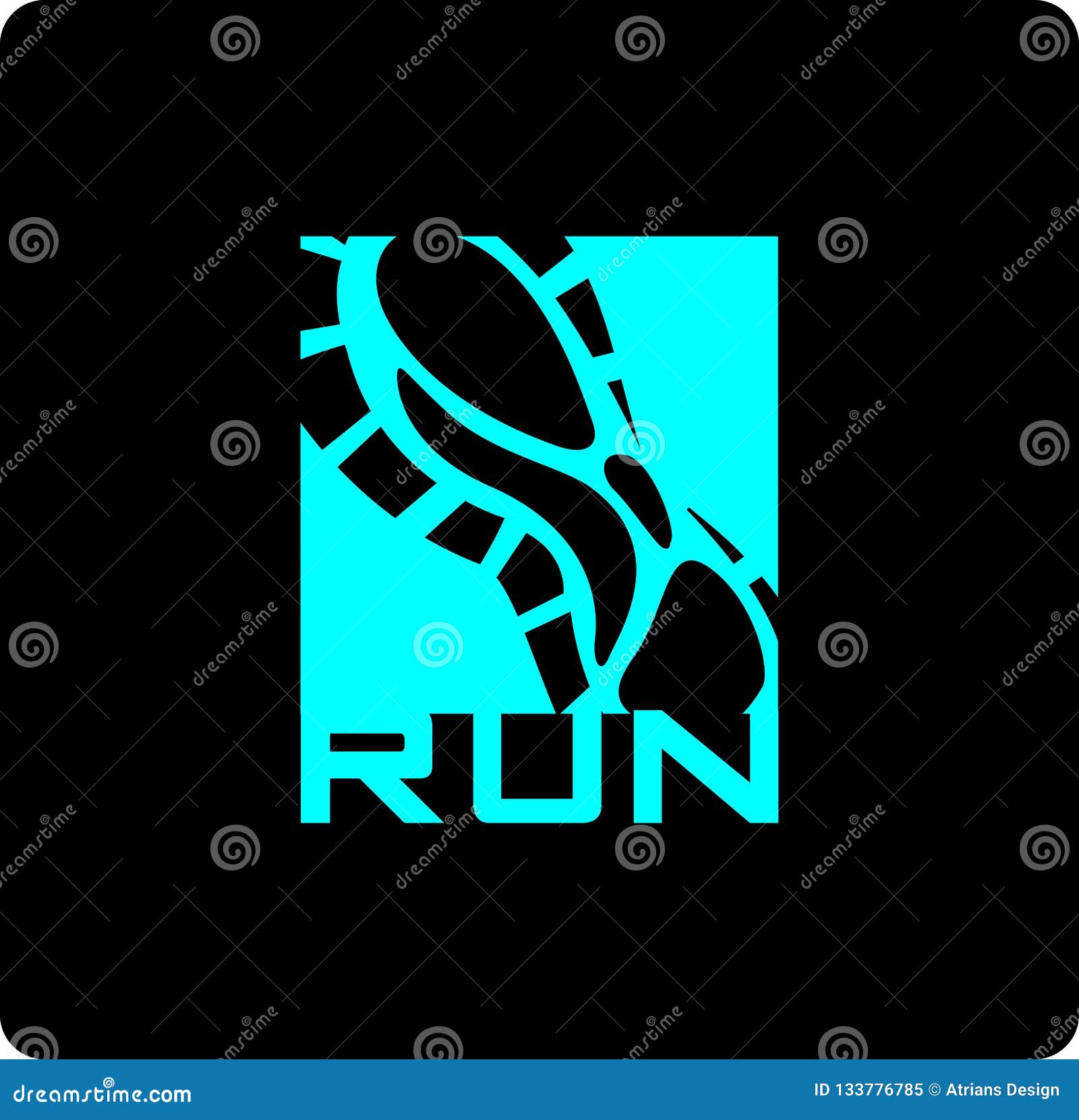 Run Logo. Running Man, Abstract Isolated Vector Silhouette ... Run Logo. Running Man, Abstract Isolated Vector Silhouette ...