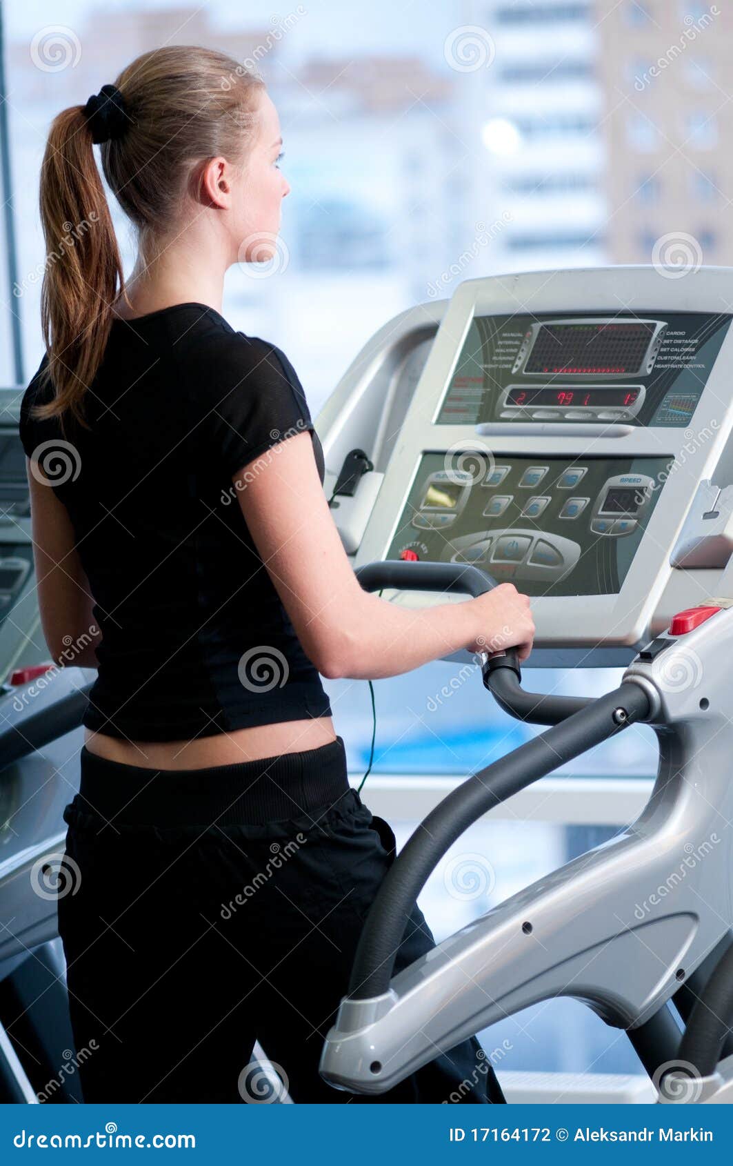 Run on a machine stock photo. Image of healthy, aerobics - 17164172