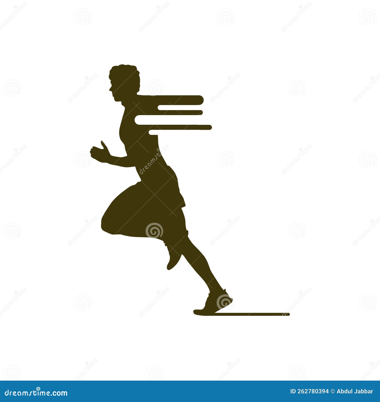 Run man logo stock illustration. Illustration of line - 262780394