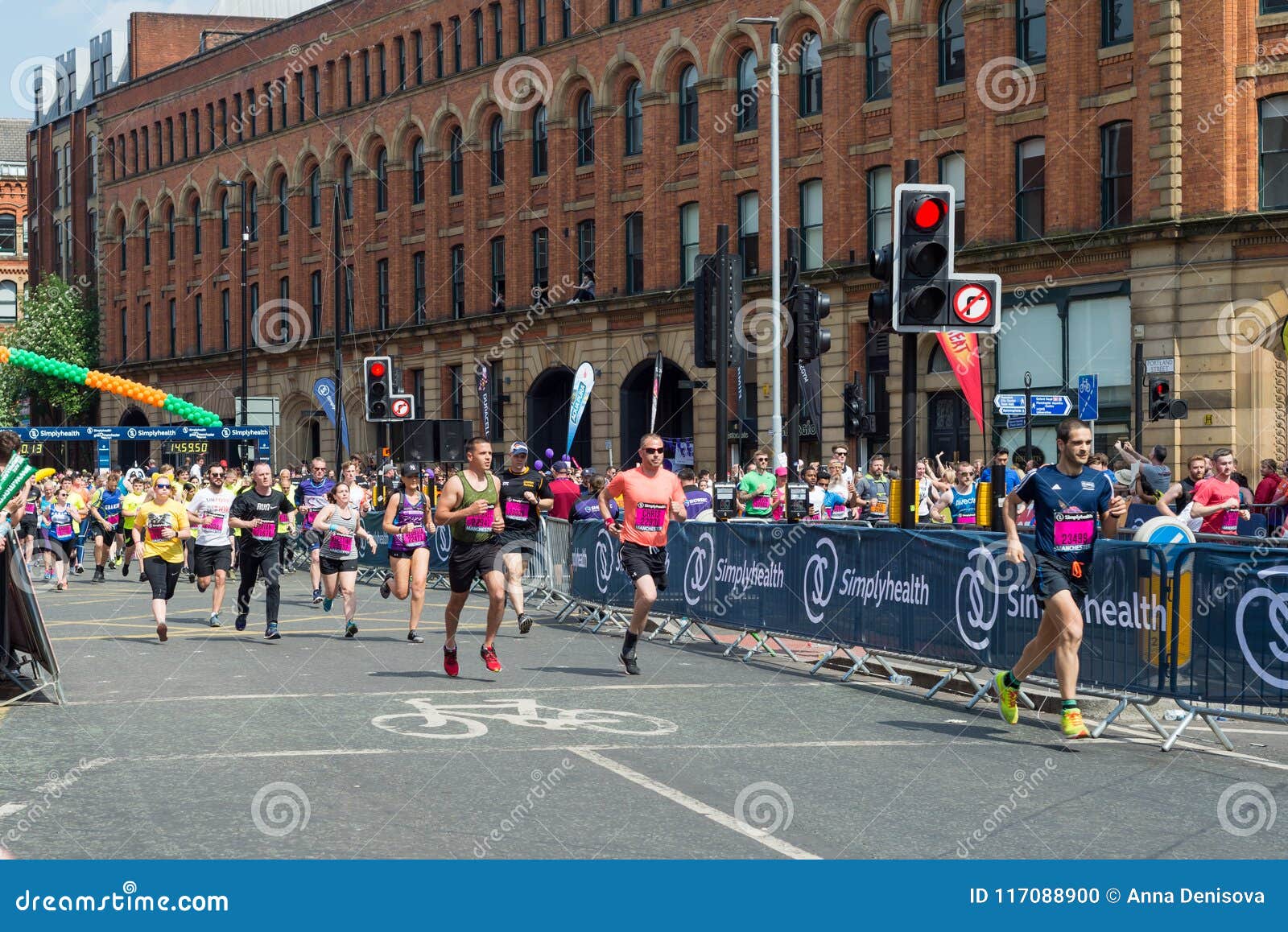 RUN for Manchester MARATHON in England, UK Editorial Image - Image of ...