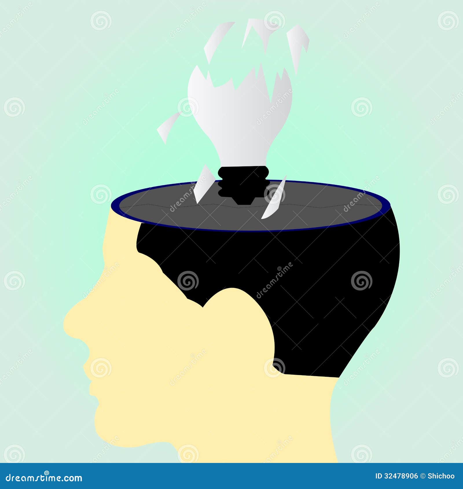 Run out of ideas stock vector. Illustration of graph - 32478906