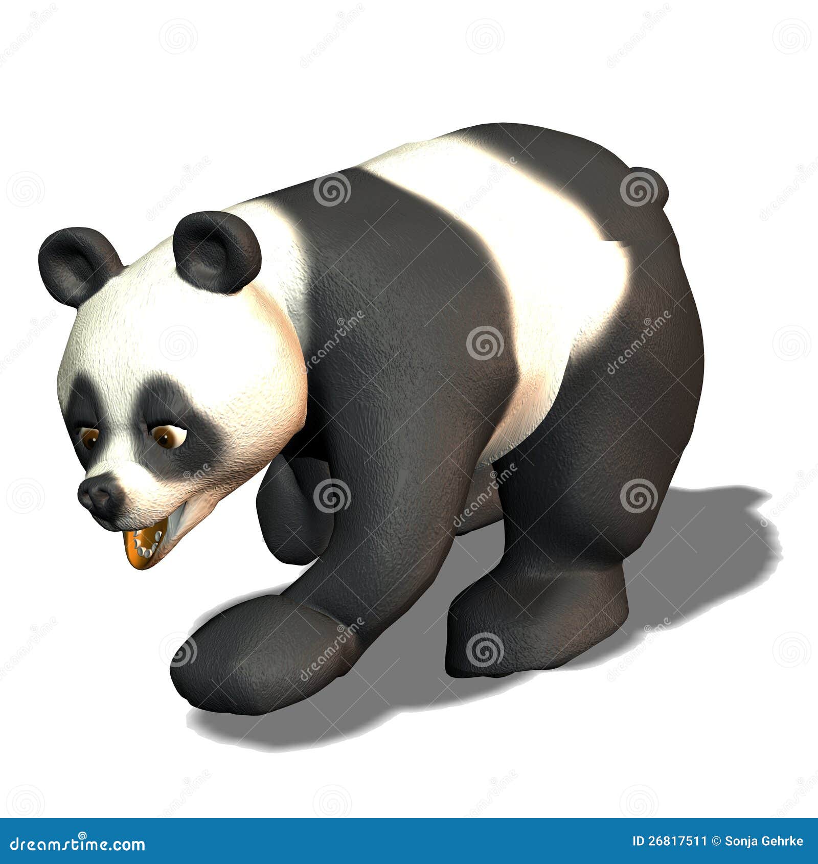 Run panda bear stock illustration. Illustration of comic - 26817511